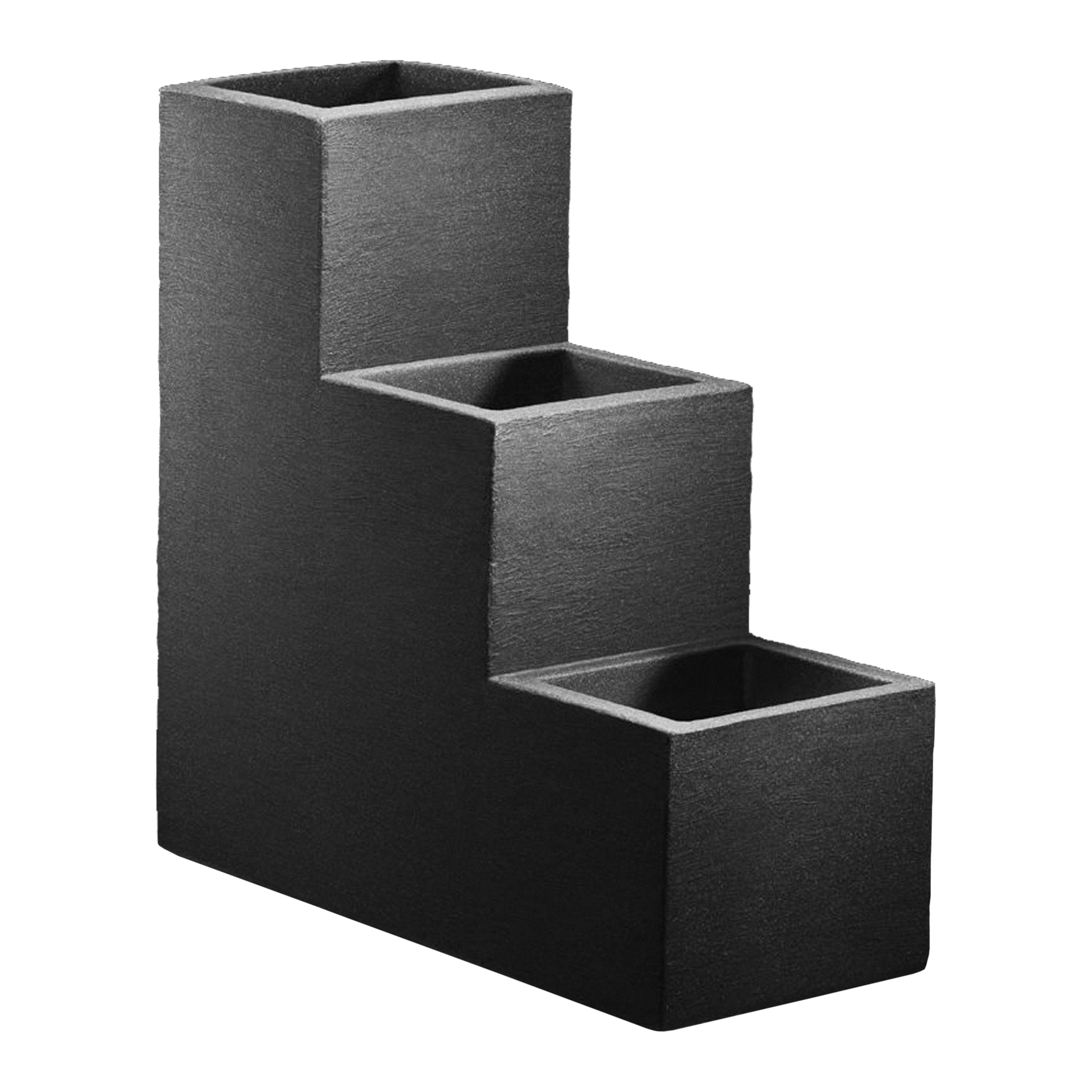 Donica schodki Kubus 60x27 cm antracytowa Vog - Leroy Merlin