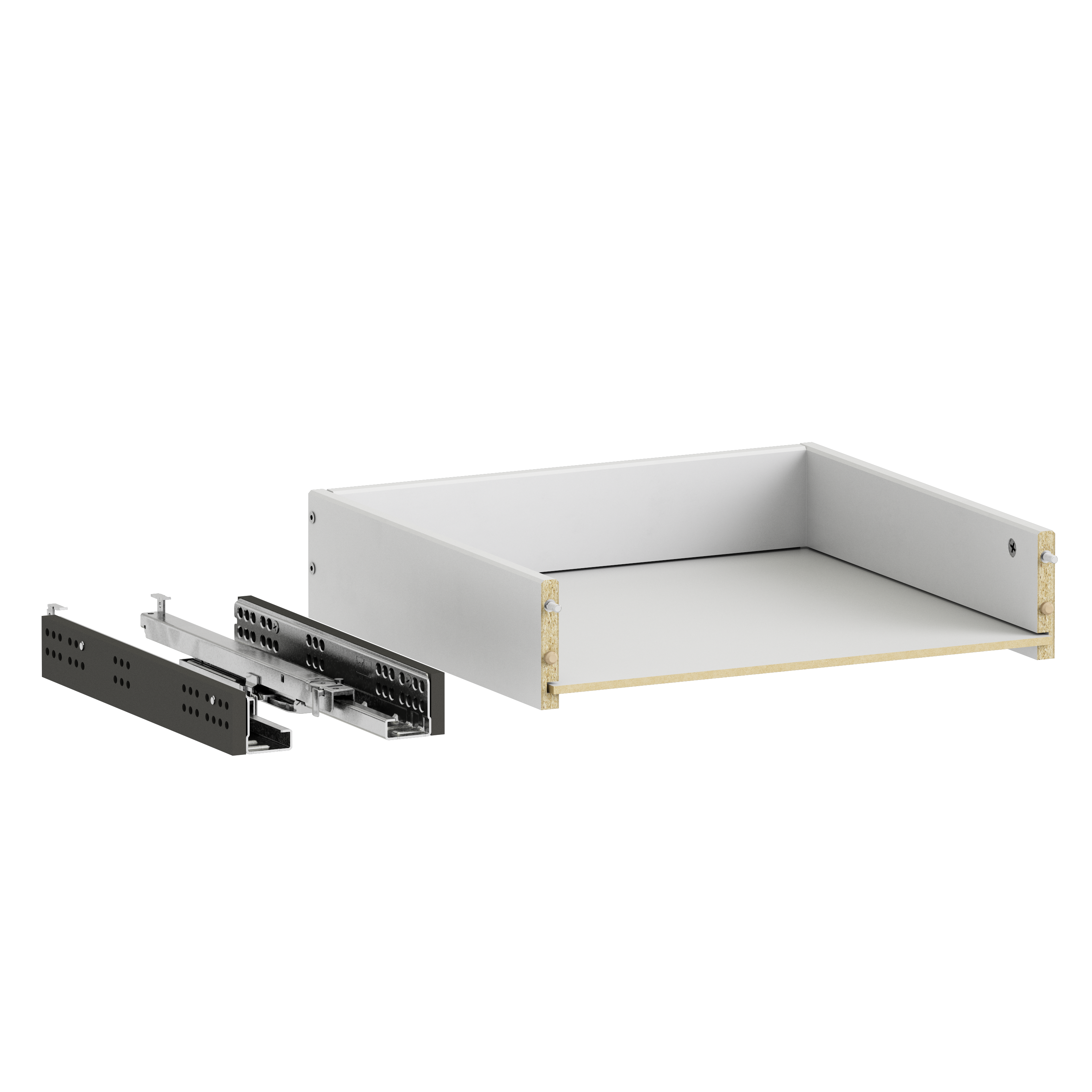 Structure de tiroir blanc H8XL35.2XP32cm pour caisson SPACEO Evo'M ...