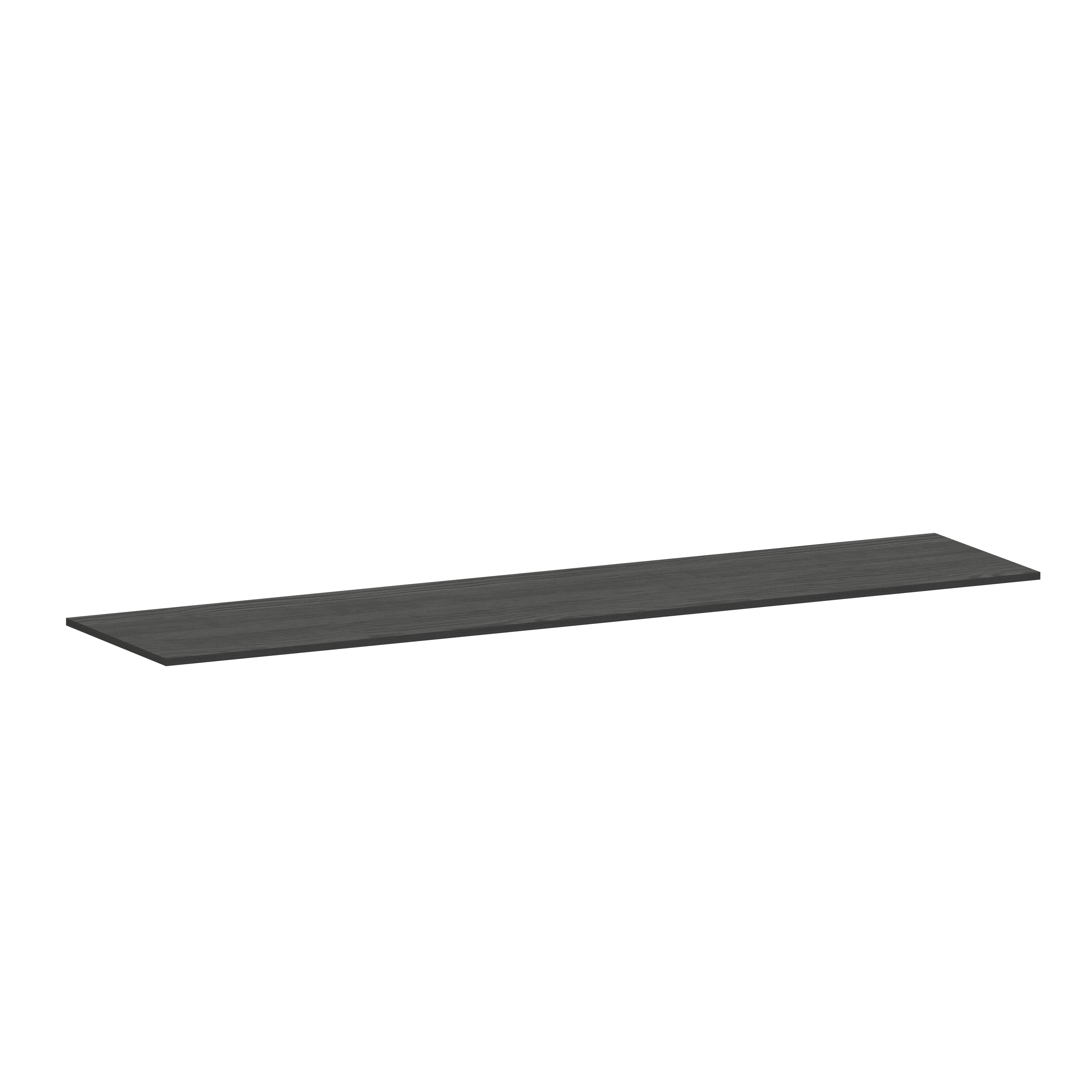 Tablette recoupable SPACEO Evo'M effet bois Noir L.230,4 x l.54cm x Ep ...