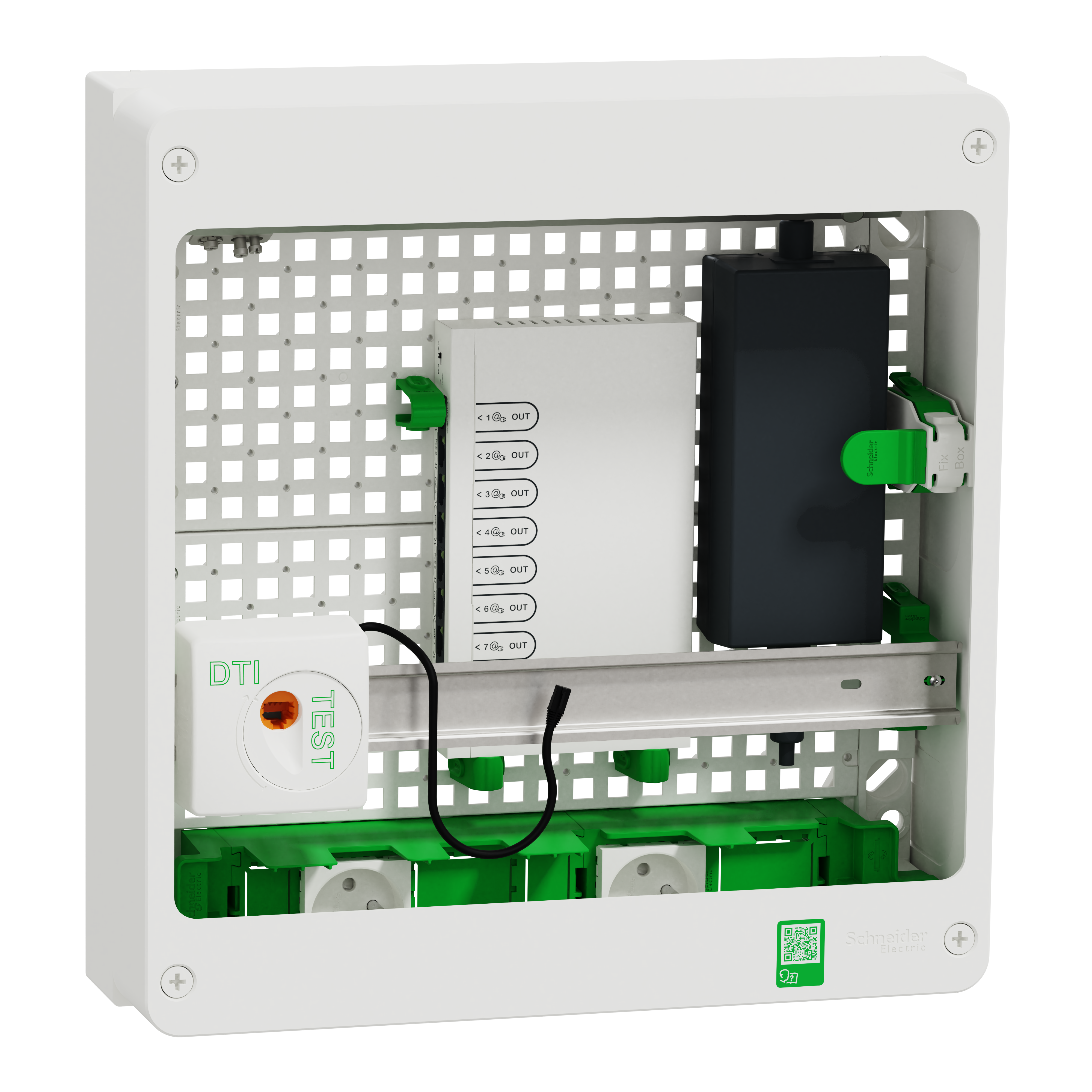 Coffret de communication 18 modules grade 3TV Resi9 Connect, SCHNEIDER ...