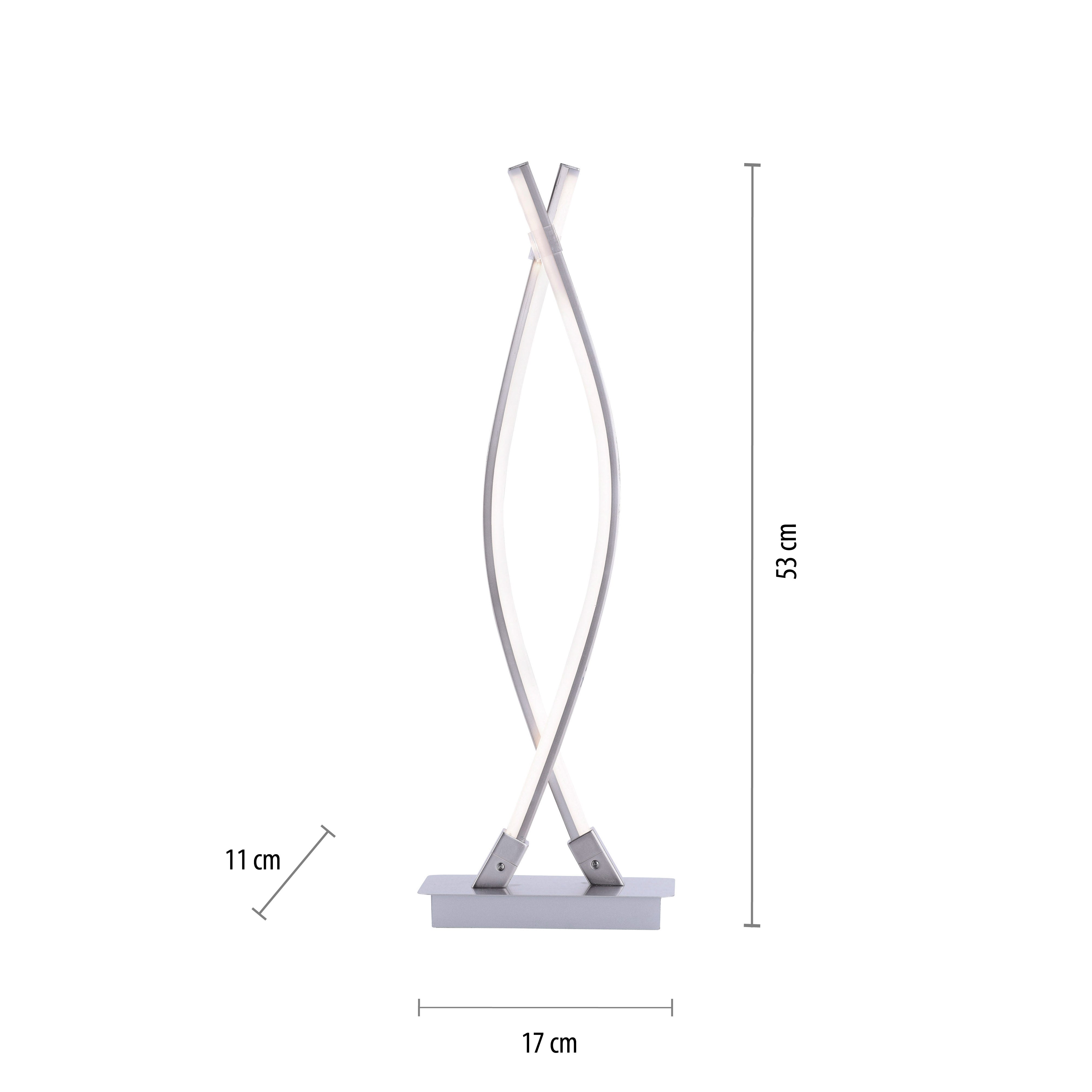 Lámpara de mesa LED Maja 10W acero | Leroy Merlin
