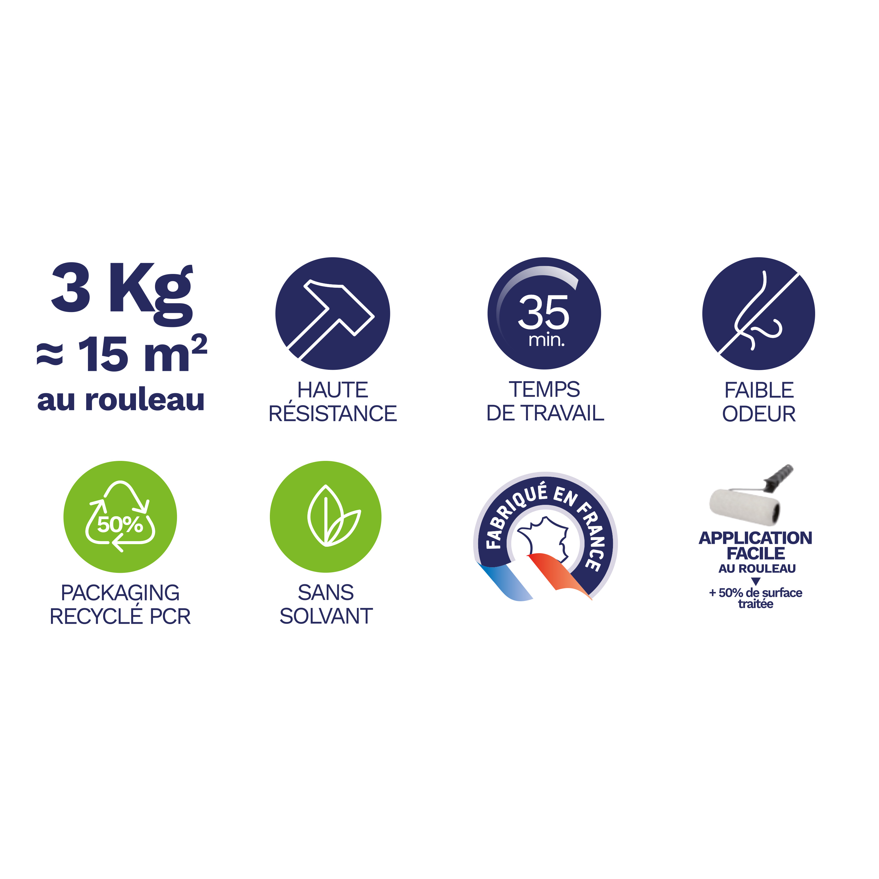 Colle pour sols souples en rouleau BOSTIK 3kg | Leroy Merlin