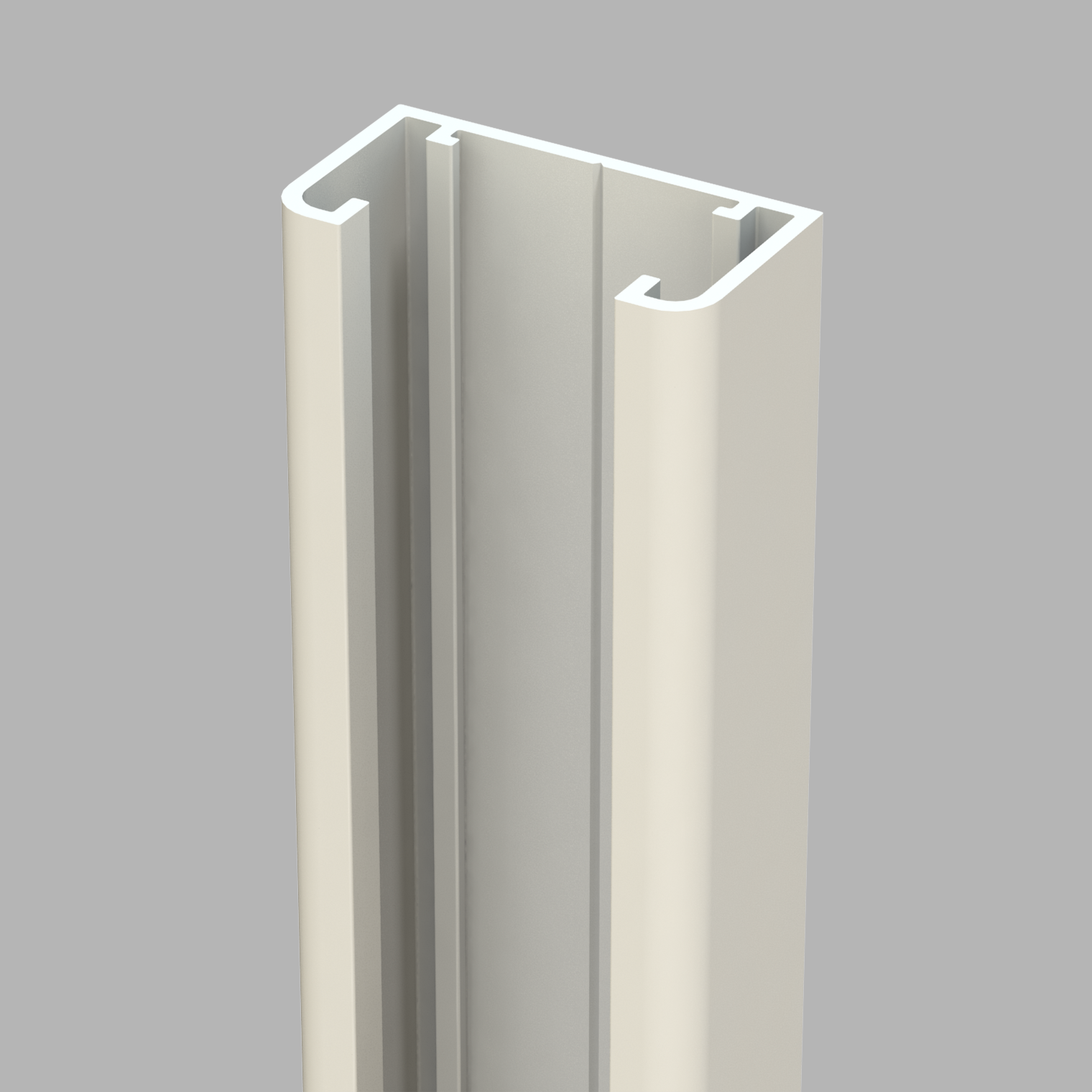 Ménsula rectangular de aluminio termolacado 4 x 2.15 x 187 cm blanco ...