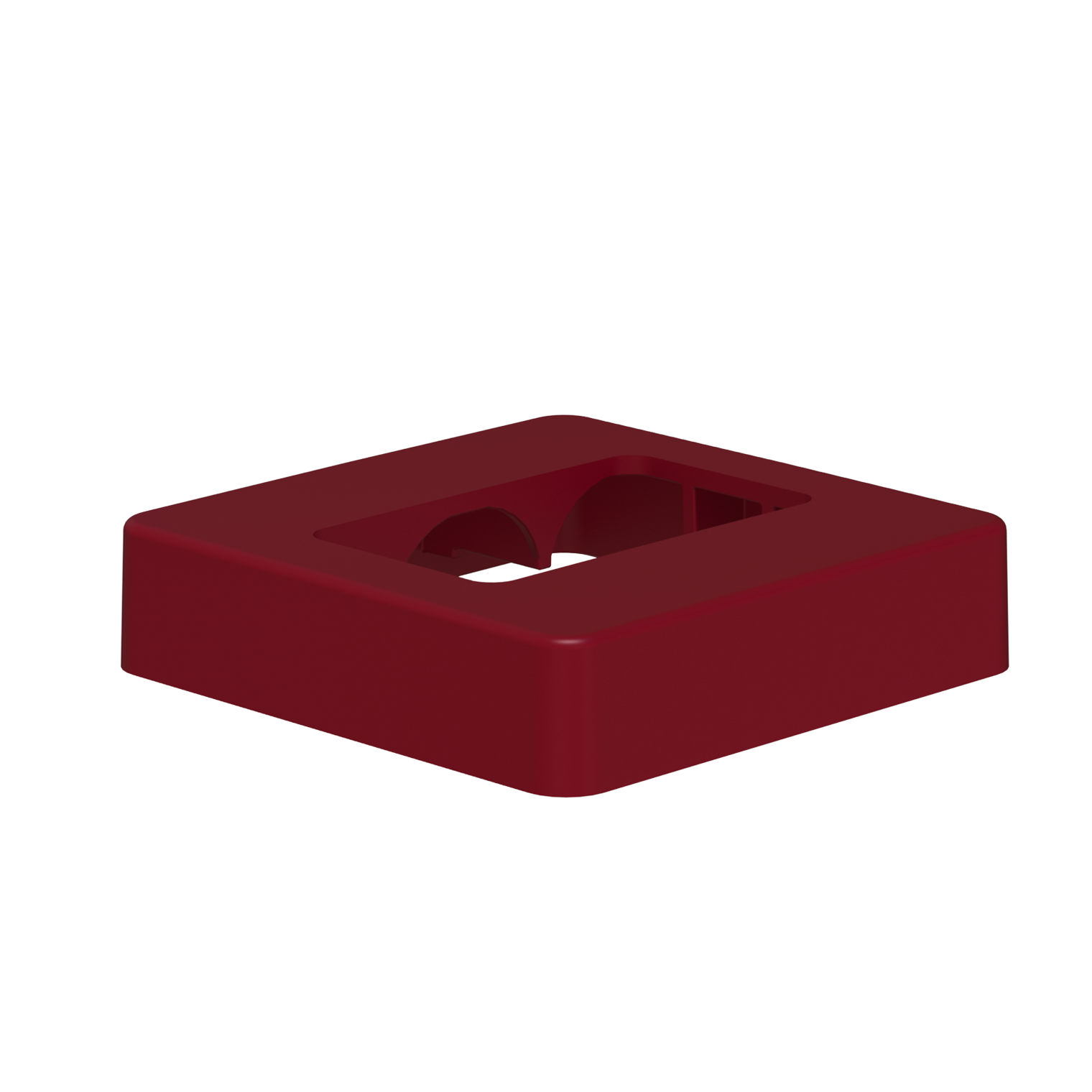 Cache platine pour clôture Klos up! rouge | Leroy Merlin