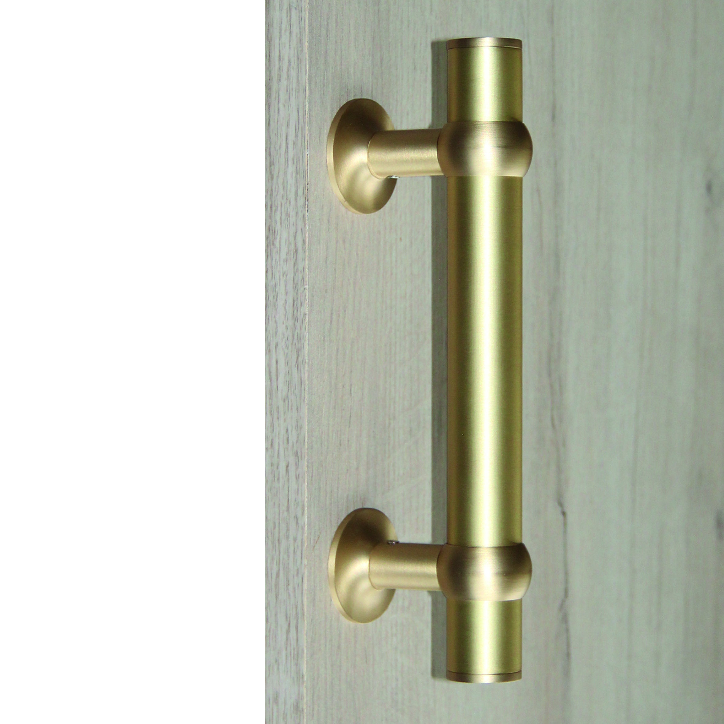 Tirant de porte LINEA BERTOMANI Long. 212 mm Diam. 25 mm laiton satiné ...