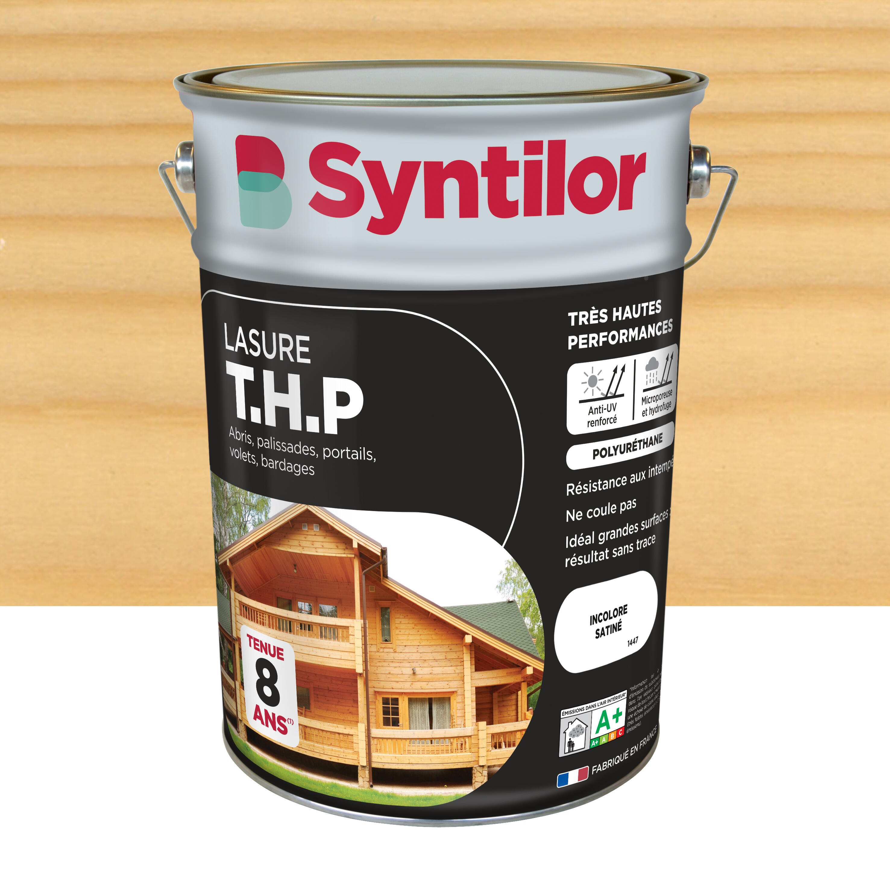 Lasure SYNTILOR Thp 8 ans incolore satiné 5 l | Leroy Merlin