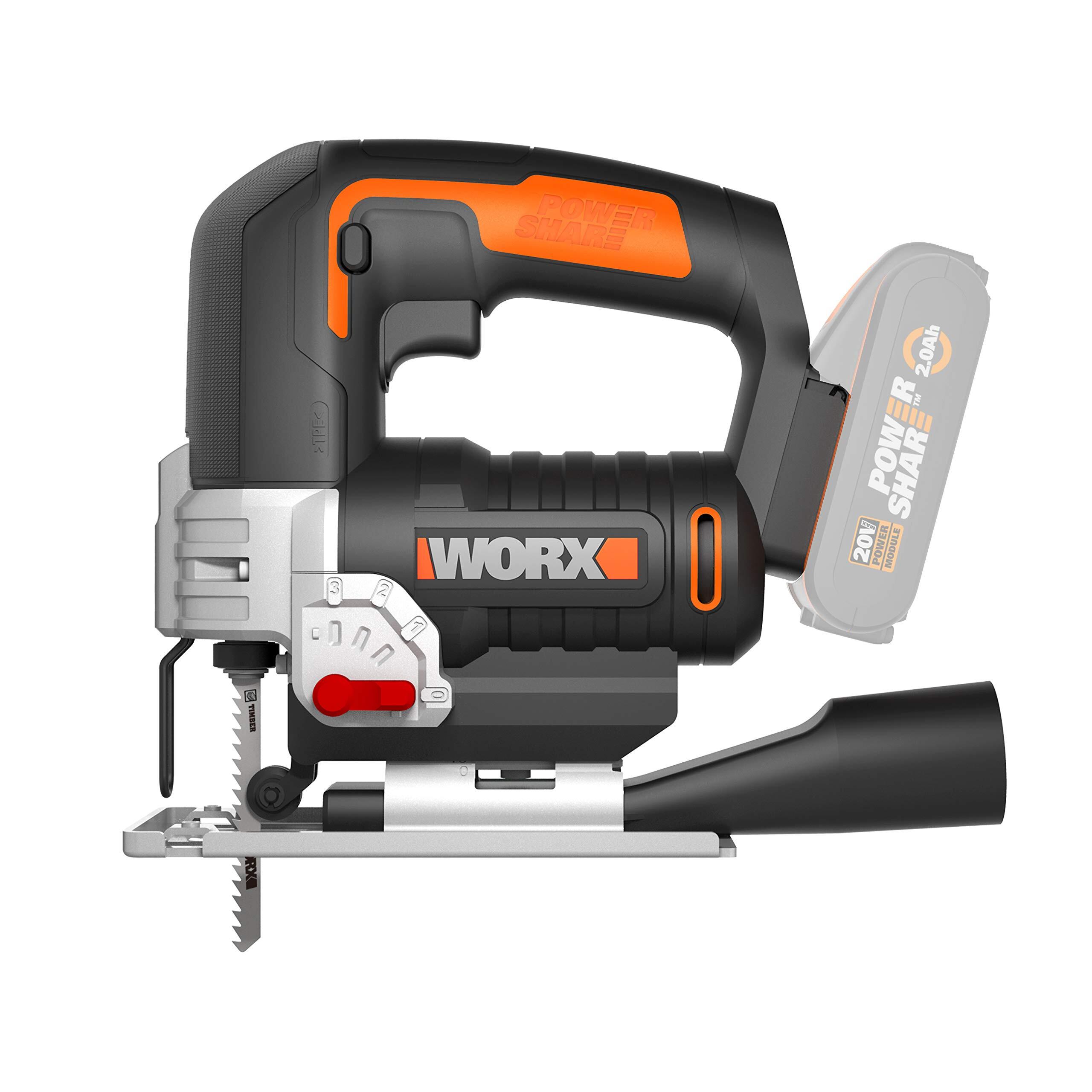 WORX Sierra de Calar pendular de 20V sin batería ni cargador WT542.9 ...
