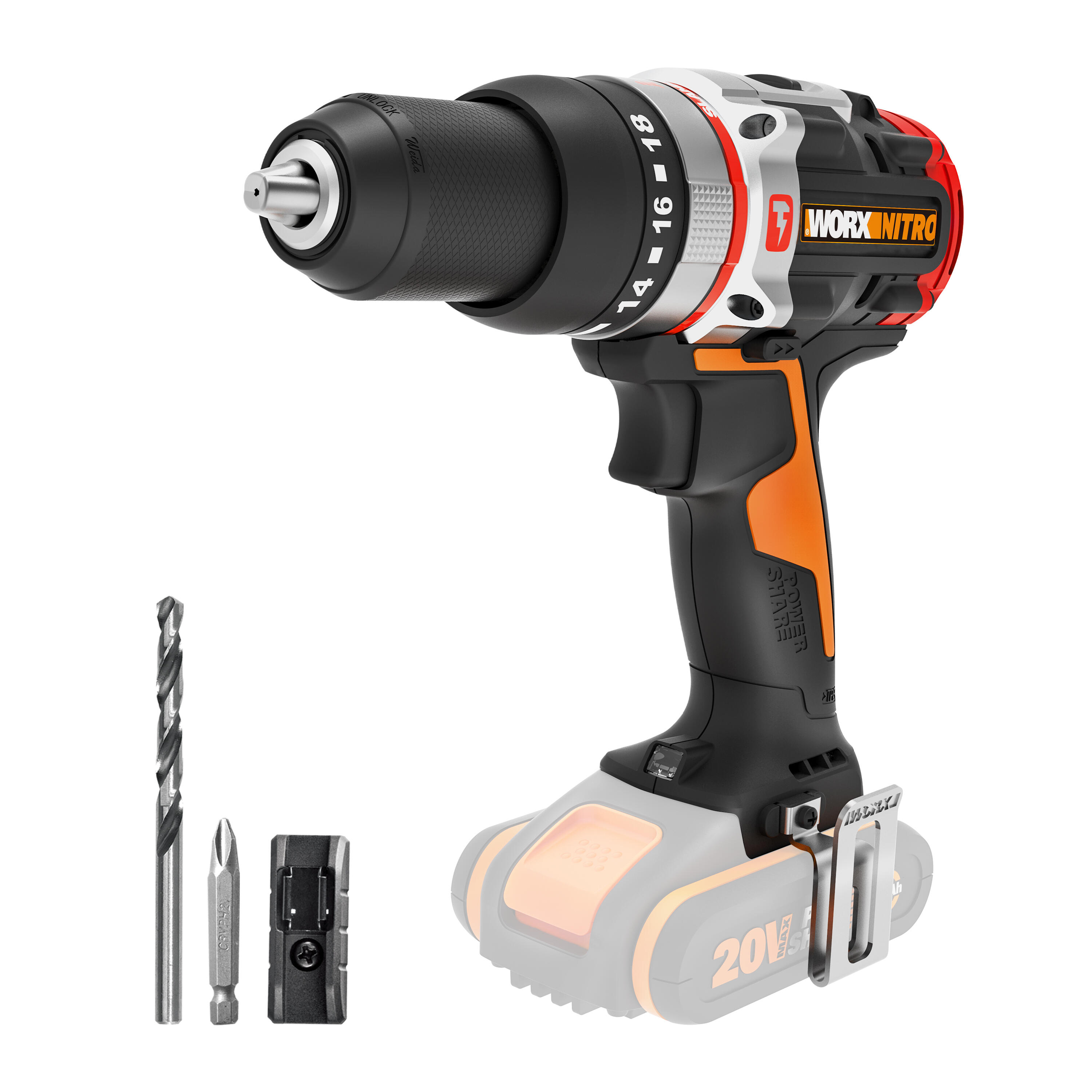 Fai Da Te Trapano A Batteria Con Percussione Brushless DEXTER DX 20V-60 ...