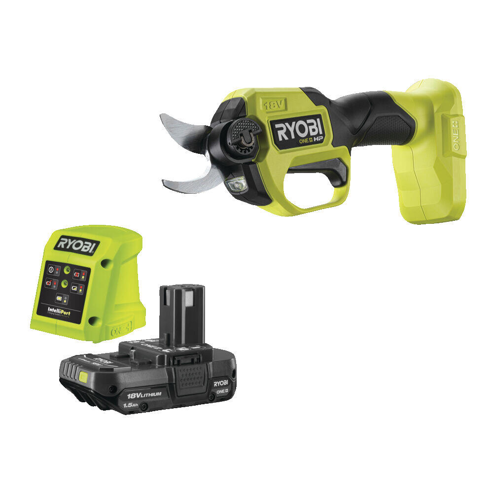 Sécateur RYOBI Ry18scxa-115 1 bat 1,5ah L.2 cm 18 V | Leroy Merlin