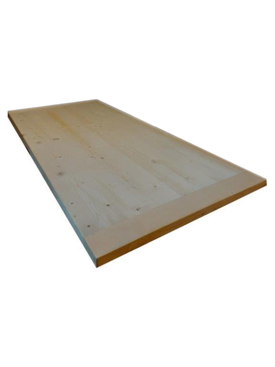 Plateau de table sapin beige L.200 cm x l.90 cm x Ep.40 mm ASCHIERI DE ...