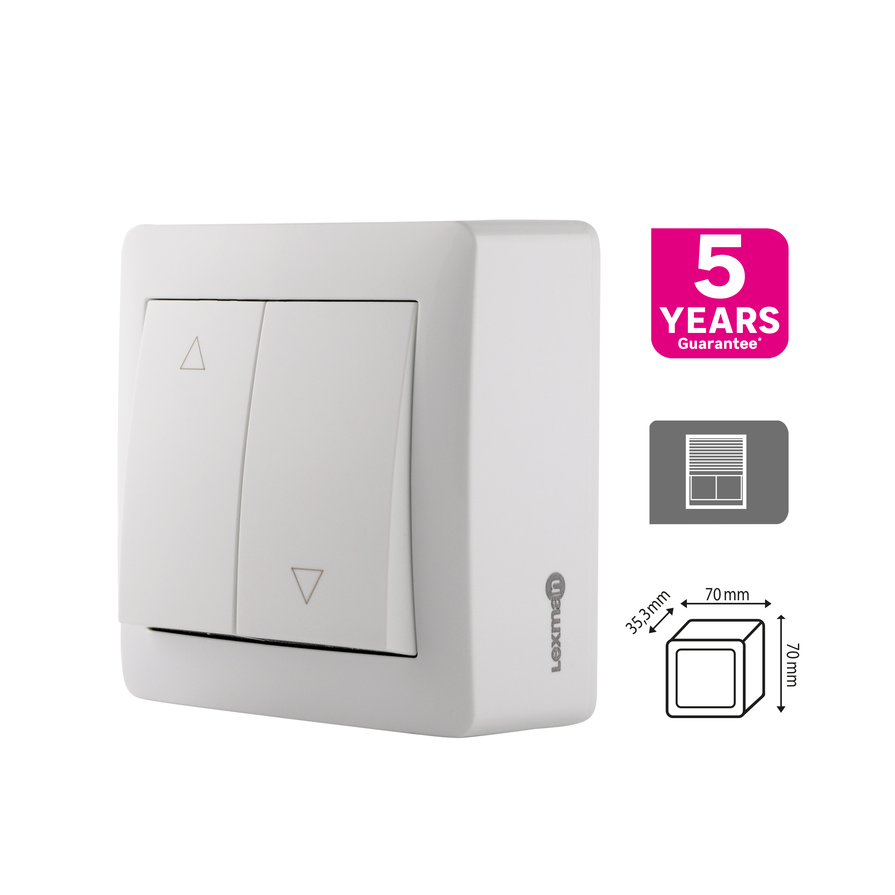 Interrupteur volet roulant, LEXMAN Lexman | Leroy Merlin