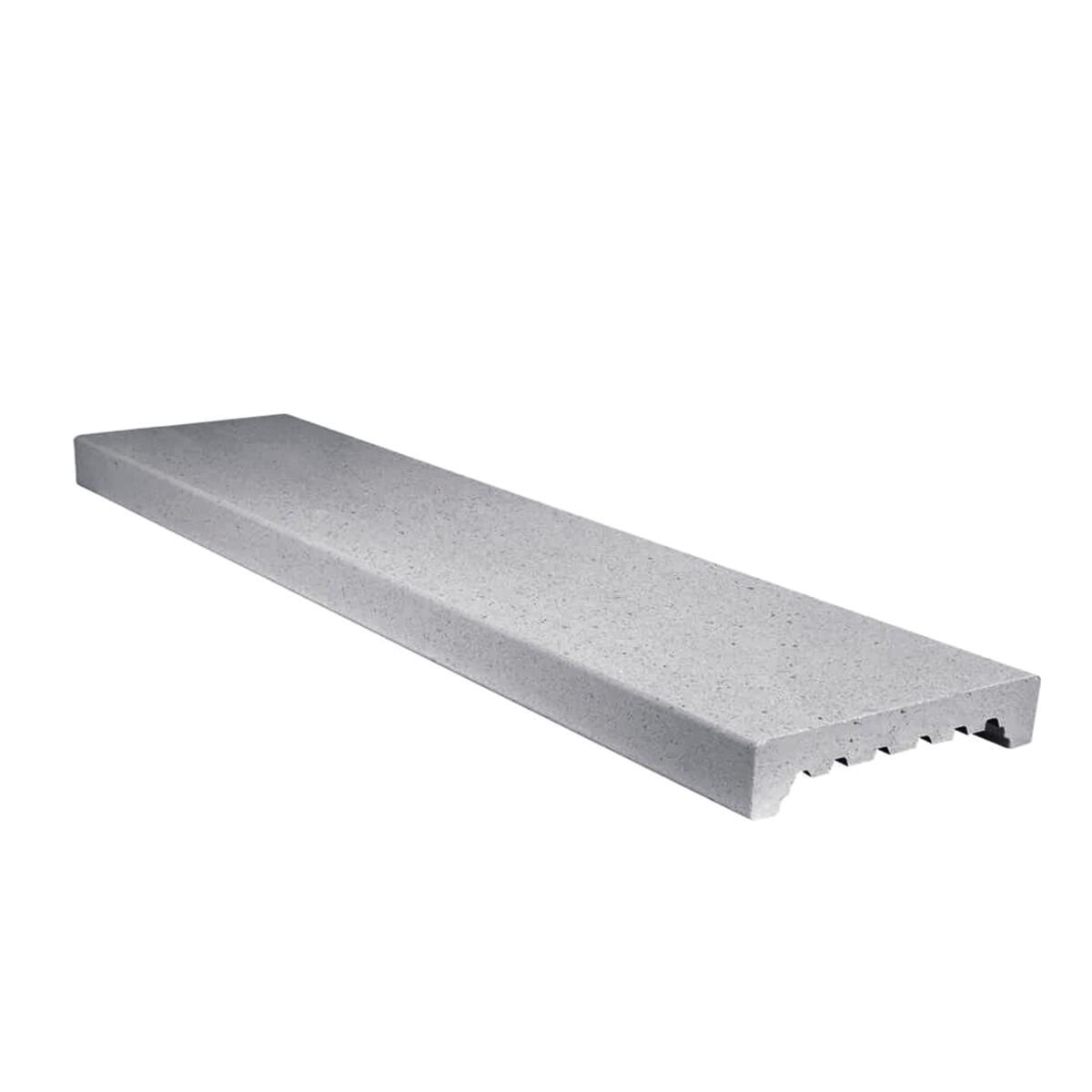 Couvre mur plat 100x25 gris | Leroy Merlin