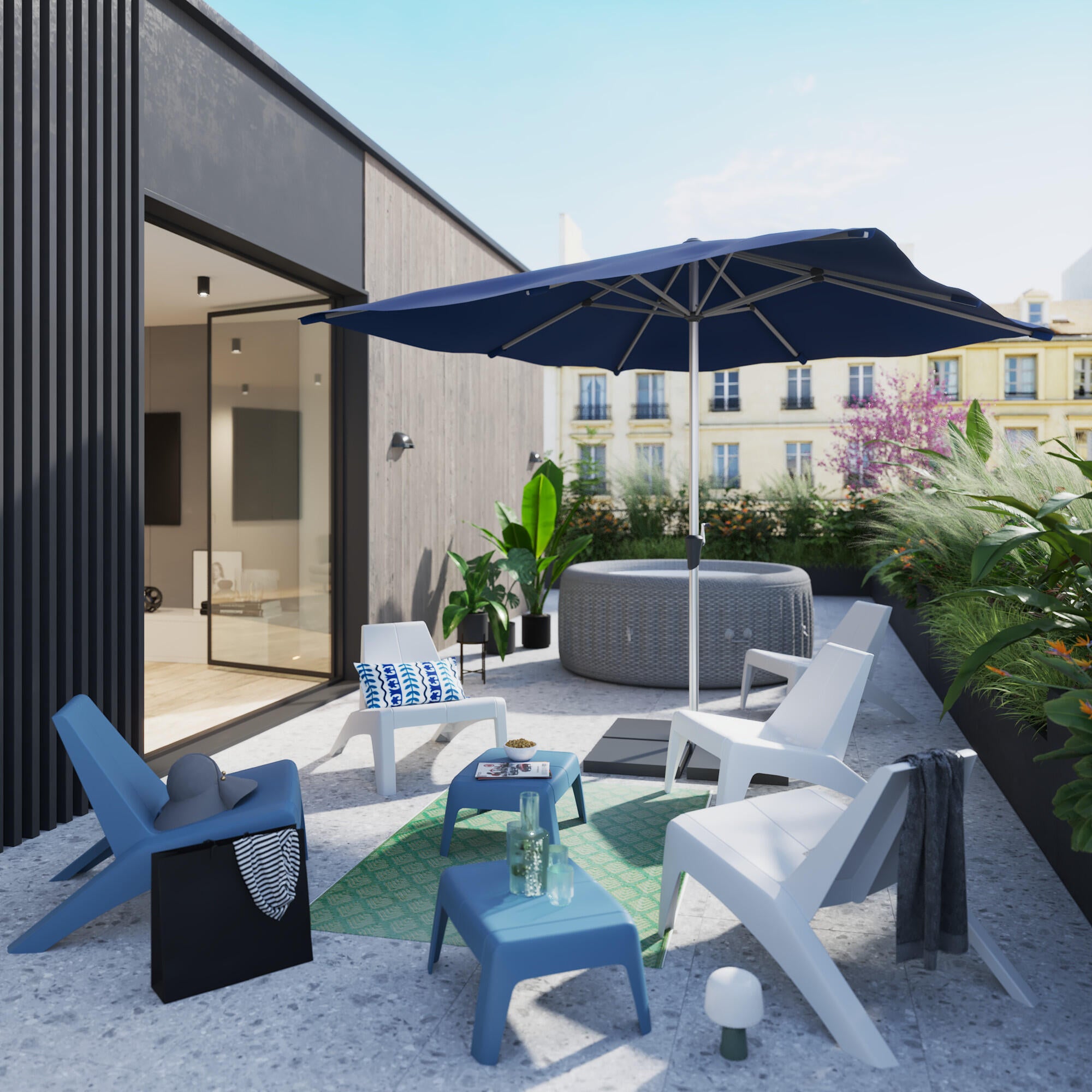 Carrelage sol extérieur effet granit gris Urban l.60 x L.60 cm ARTENS ...