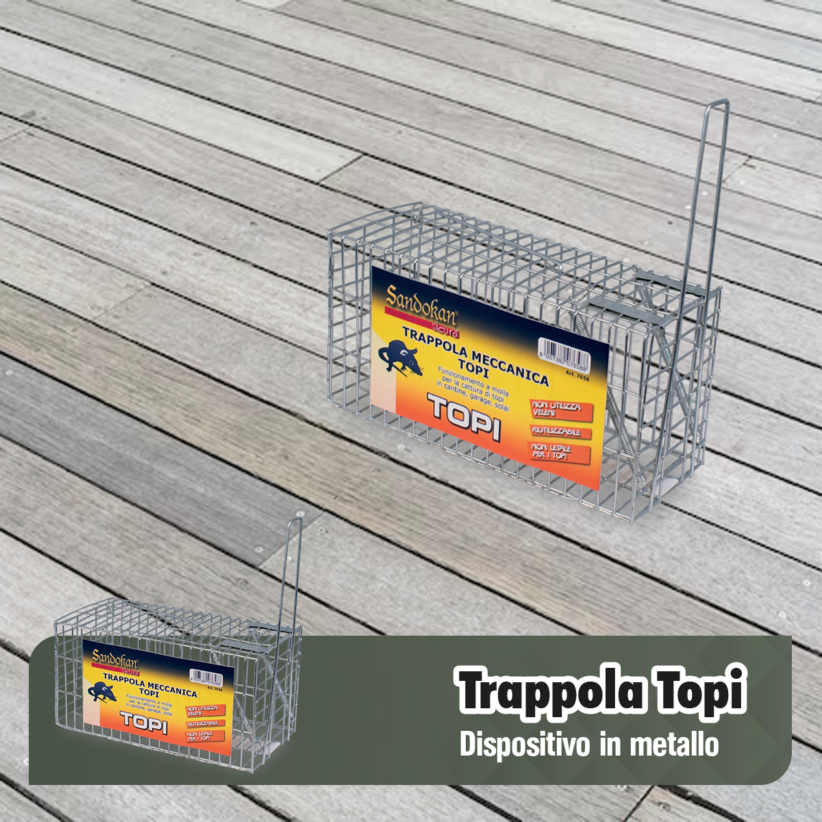 Trappola per ratto e talpa SANDOKAN | Leroy Merlin
