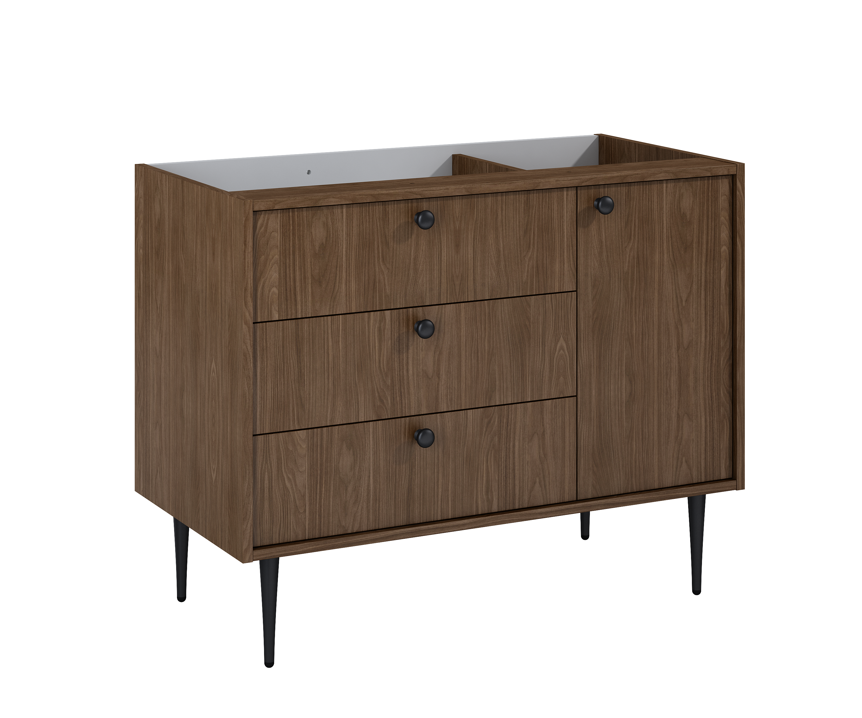 Szafka łazienkowa stojąca Leo 90x45.6x71.9 cm orzech Lincoln Roca ...