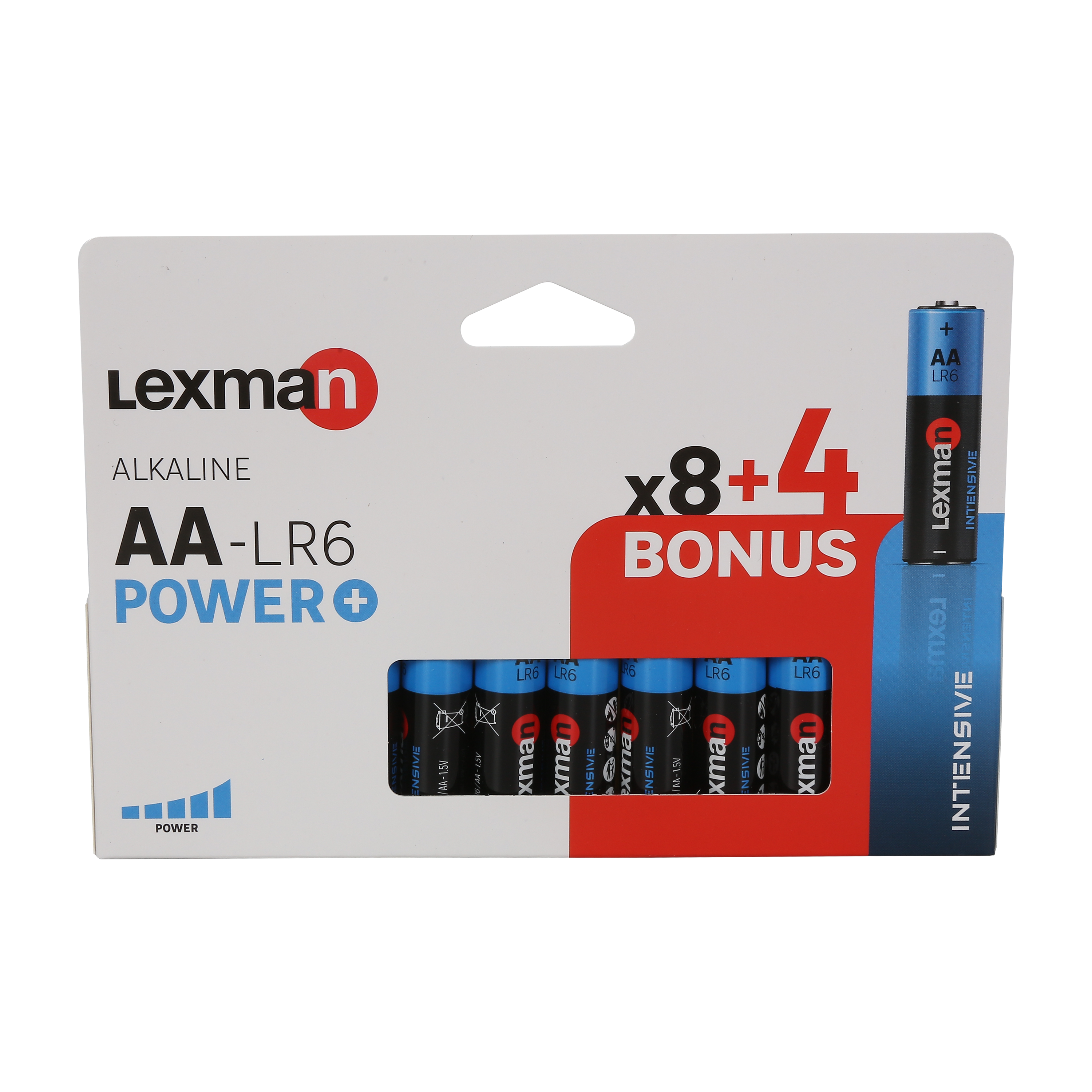 Lot de 8 + 4 piles alcaline lr06 aa, 1.5 V, LEXMAN | Leroy Merlin