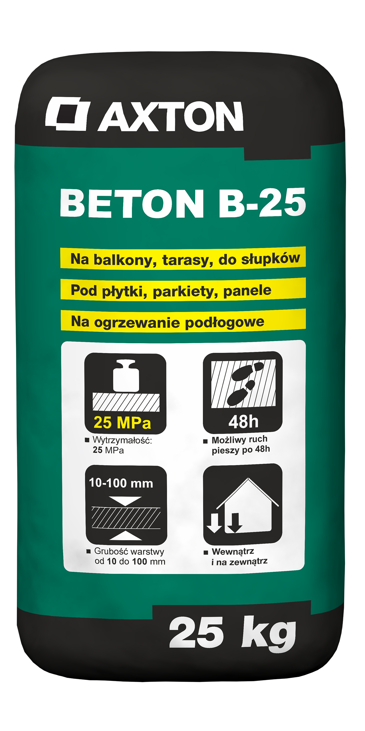 Zaprawa Beton B25 podkład podłogowy 25 kg Axton - Leroy Merlin