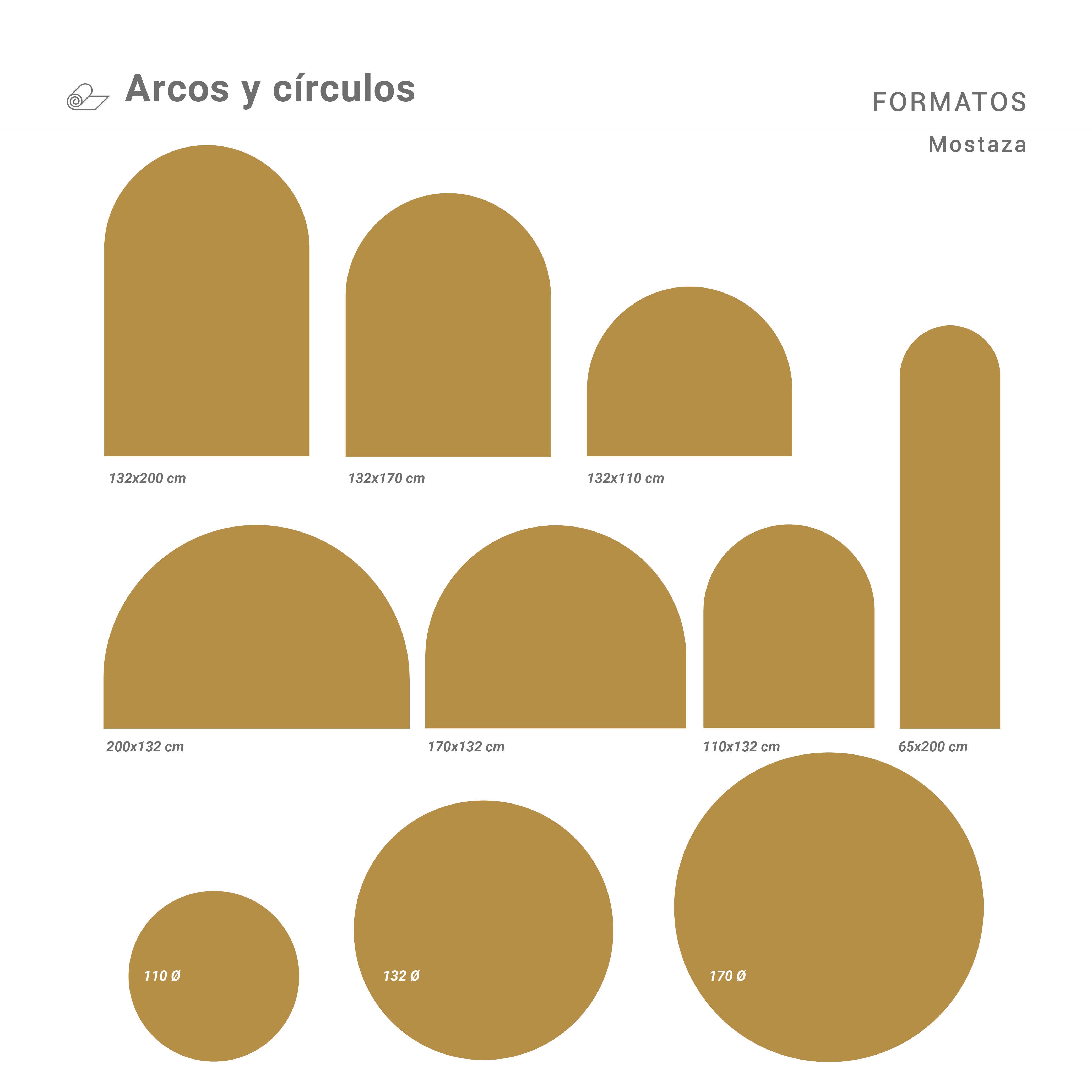 Círculo pintado autoadhesivo mostaza 170D | Leroy Merlin