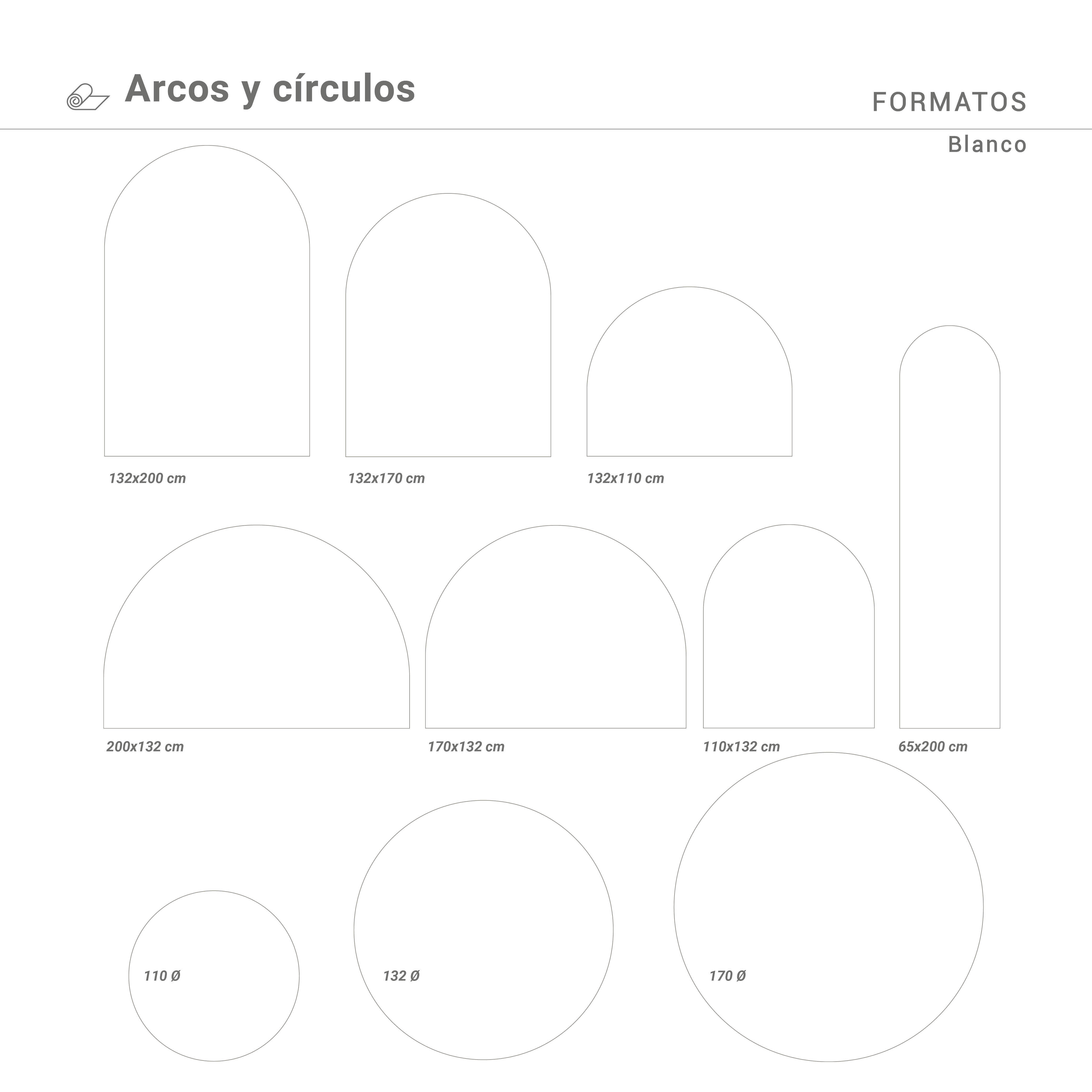 Arco pintado autoadhesivo blanco 132x110cm | Leroy Merlin