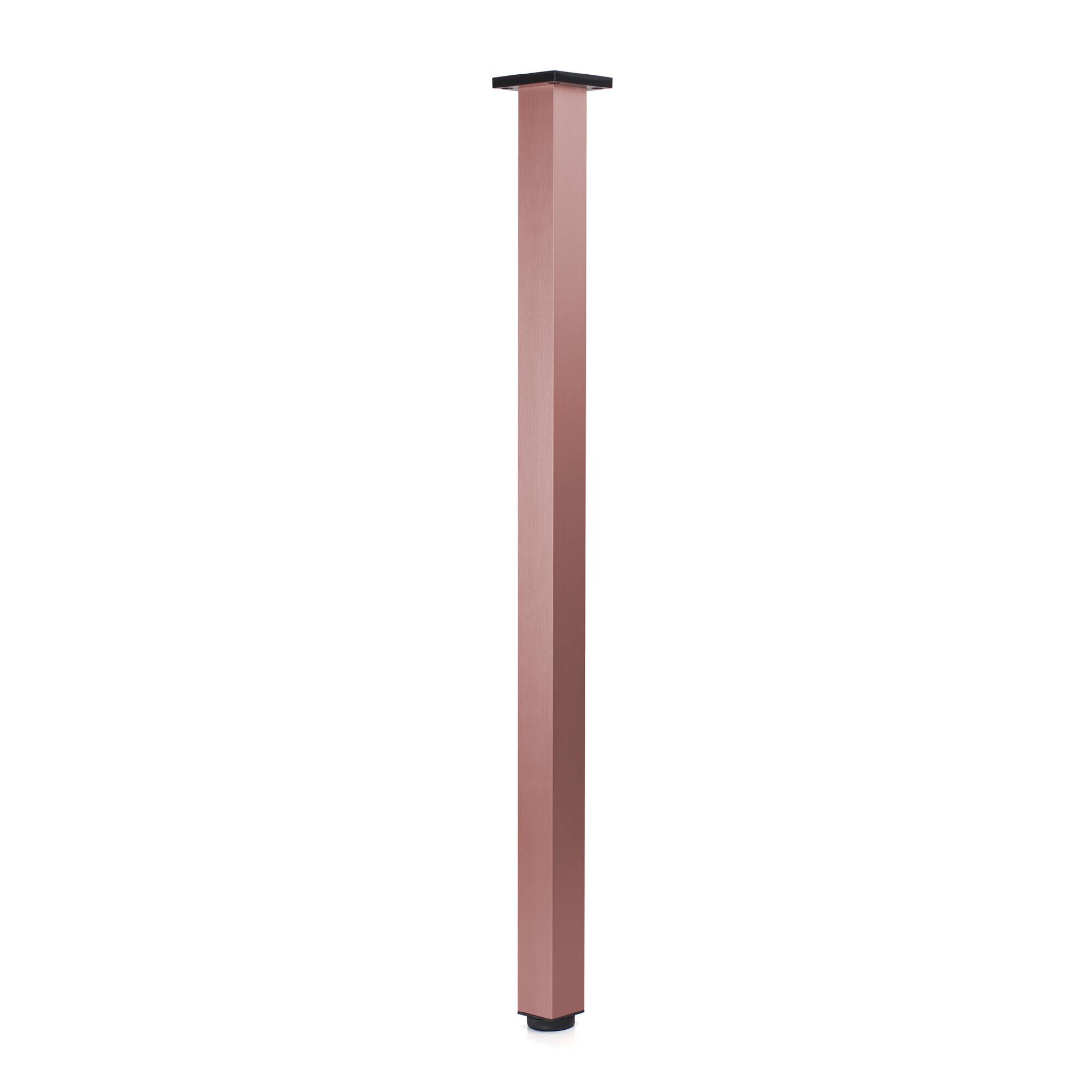 Pata para mesa con altura regulable color cobre altura 71-72 cm | Leroy ...