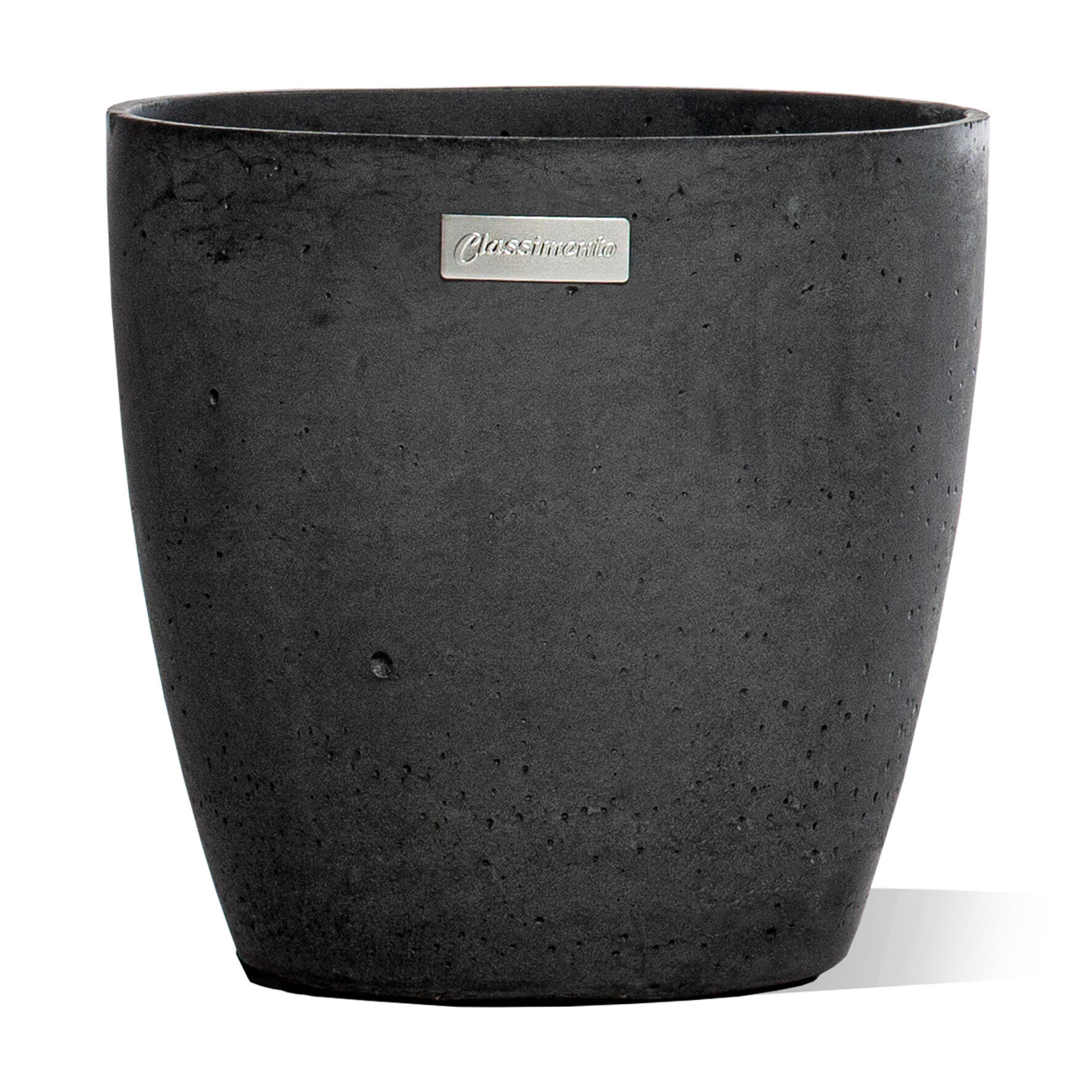 Pot ciment ECOPOT'S x H.26 cm gris | Leroy Merlin