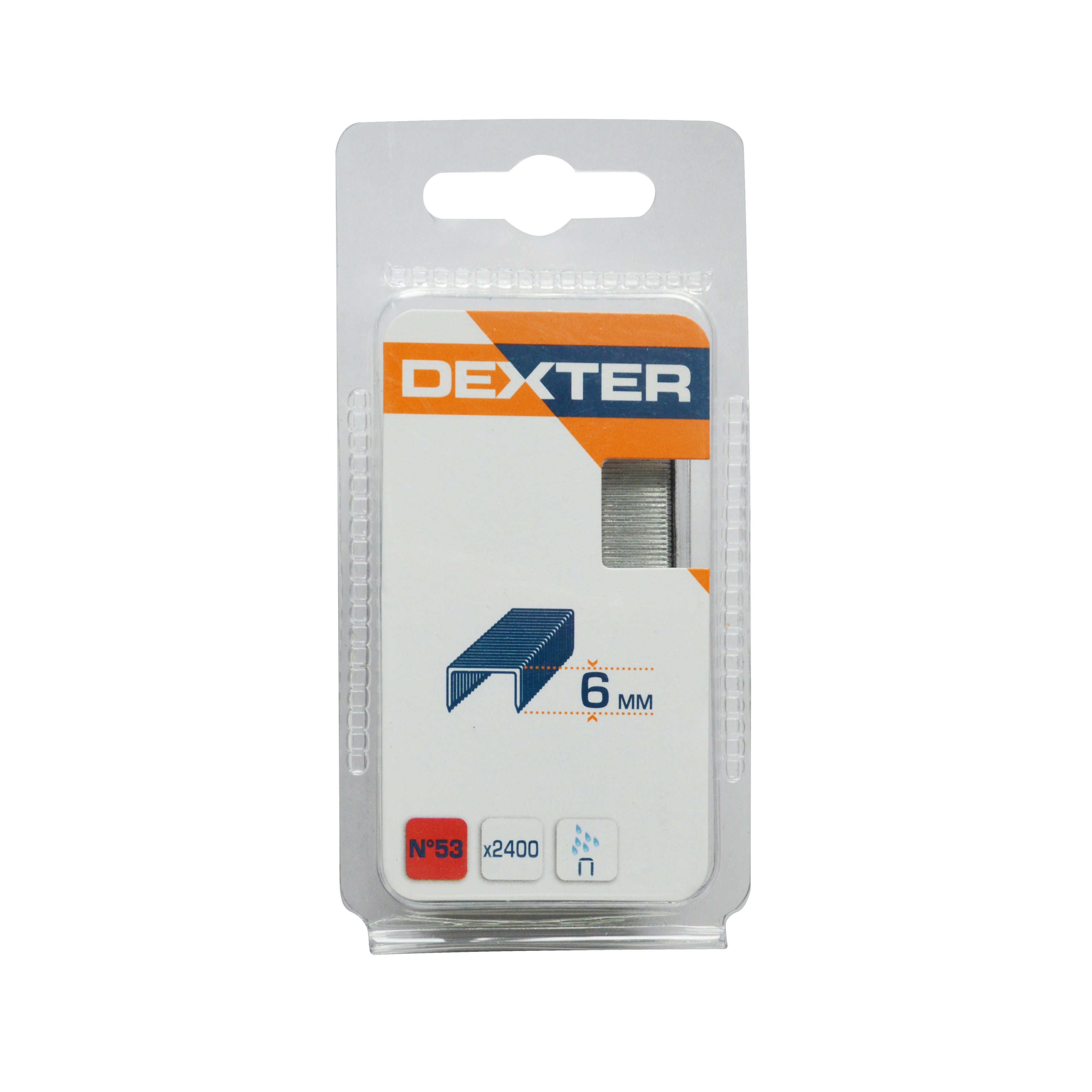 Lot de 2400 agrafes DEXTER N°53, 6 mm | Leroy Merlin
