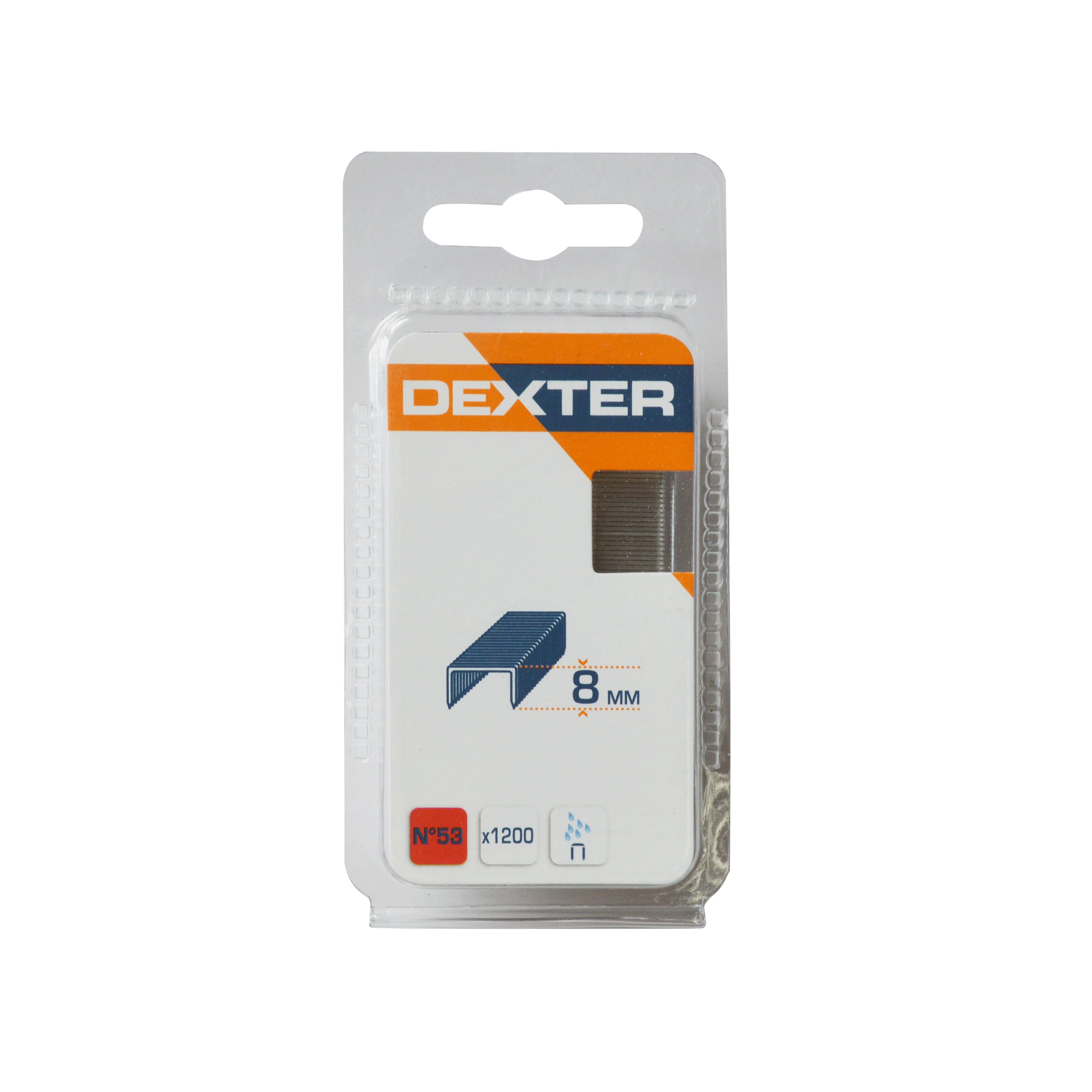 Lot de 1200 agrafes DEXTER N°53, 8 mm | Leroy Merlin
