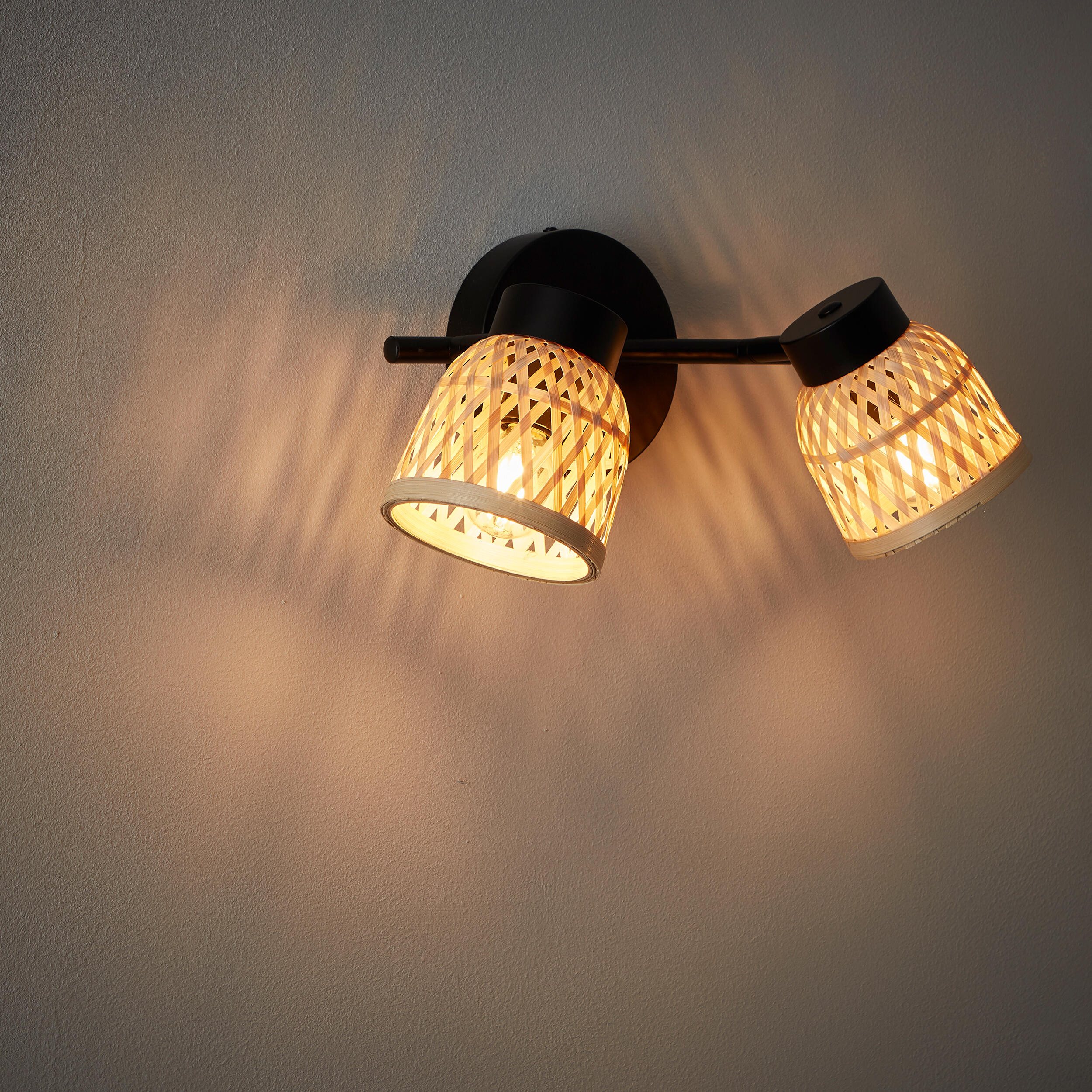 Faretto decorativo senza fonte luminosa NINON in acciaio nero E14 ...