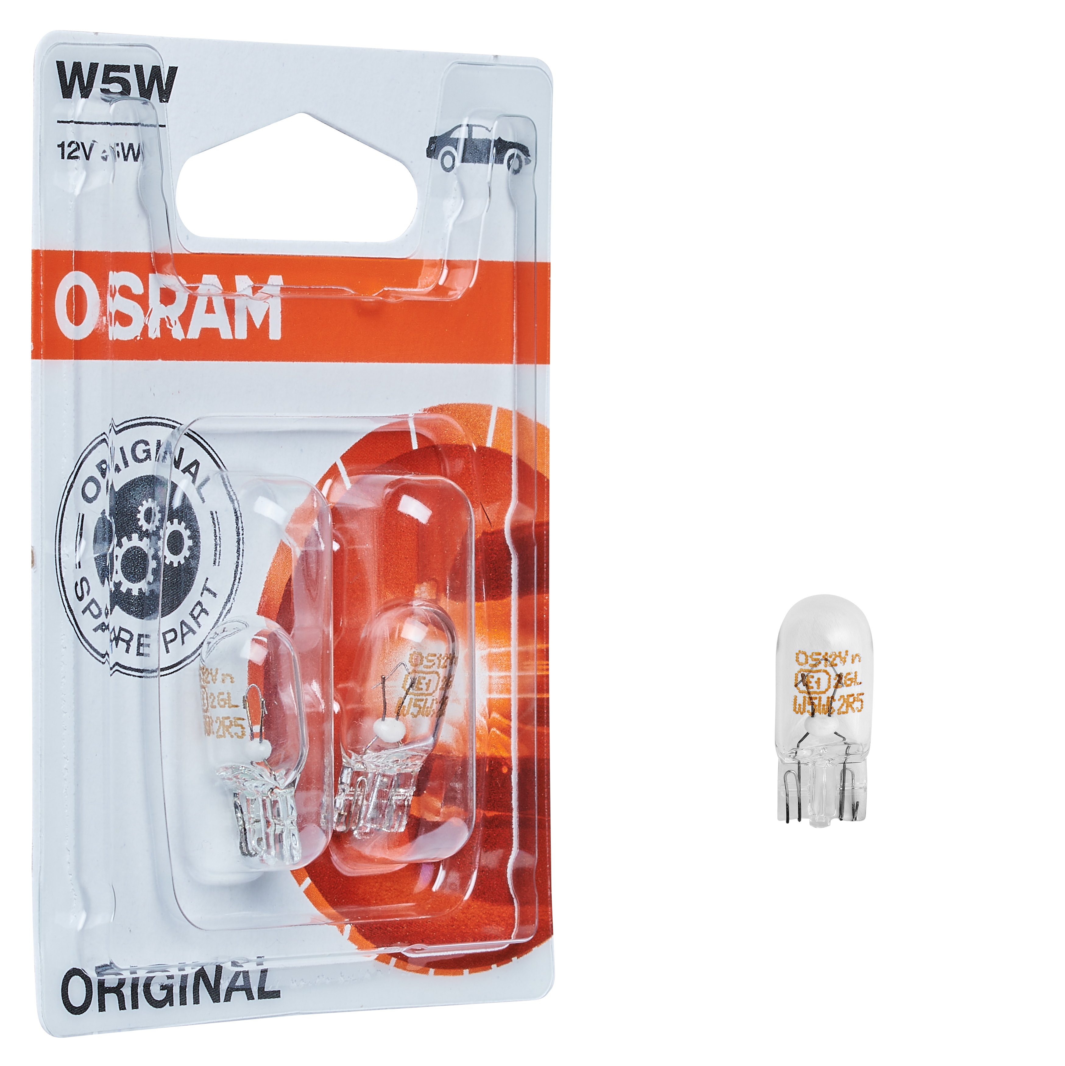 Żarówka samochodowa pomocnicza 2 szt. W5W 12 V 5 W Osram - Leroy Merlin