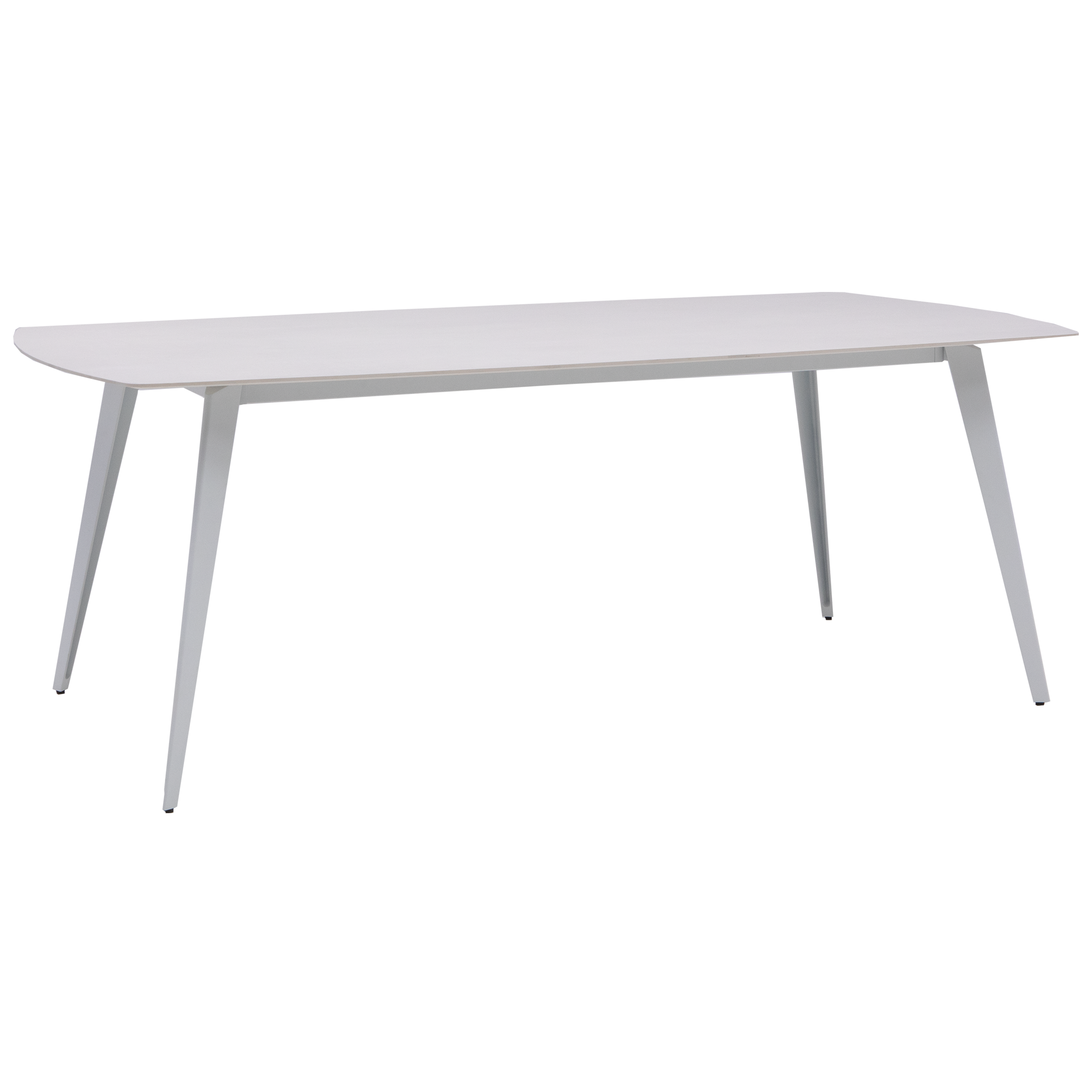 Mesa de jardín NATERIAL Hydra de aluminio blanco de 200 x 75 x 100 cm ...