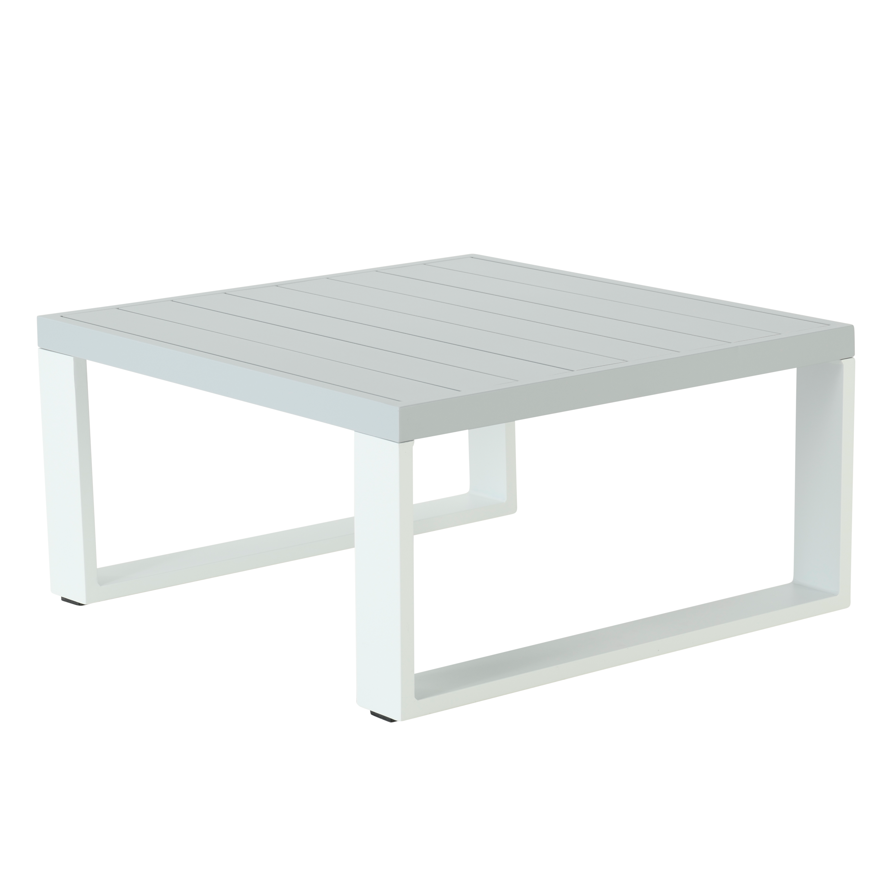 Table basse en aluminium blanc 89x89 Athena NATERIAL | Leroy Merlin