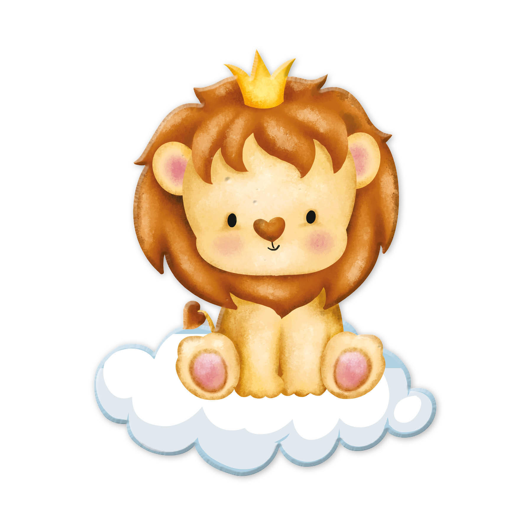 Decorazione da parete su mdf Leone, multicolore 20 x 25 cm | Leroy Merlin