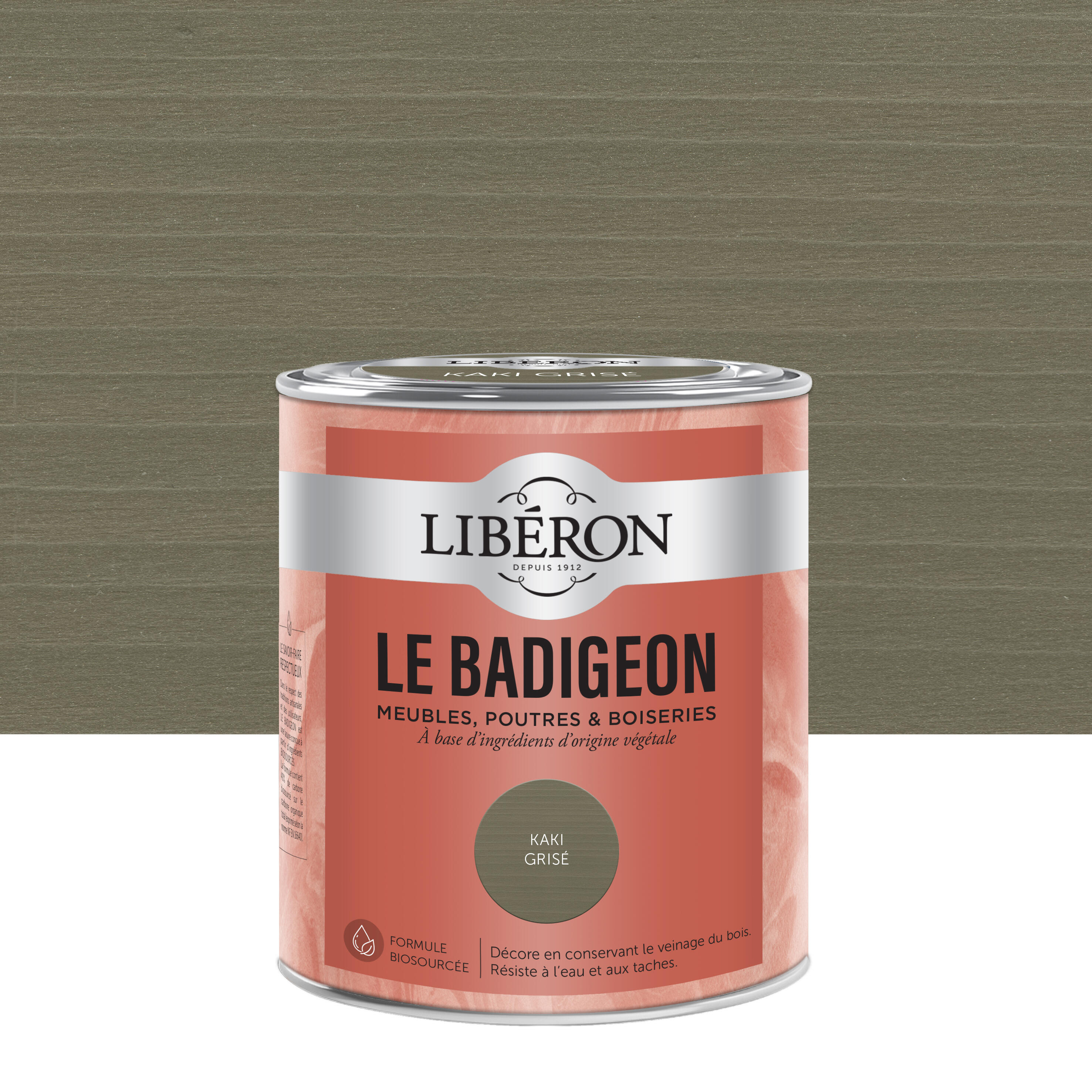 Badigeon LIBÉRON kaki grisé mat 0.75 l | Leroy Merlin