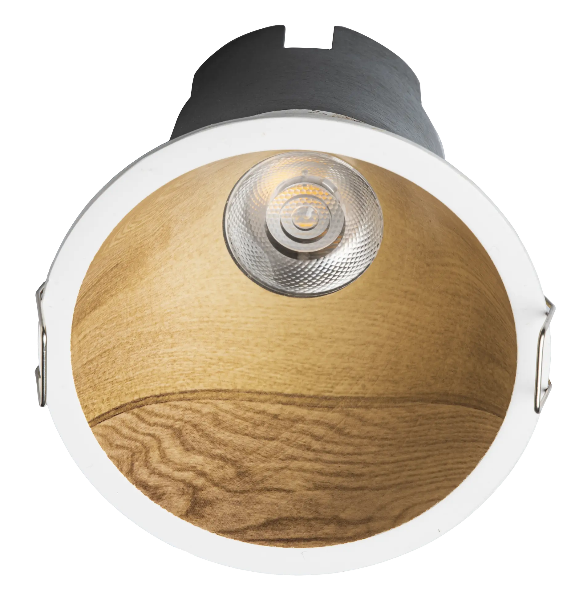 Downlight LED empotrable ALVERLAMP LOP blanco y marrón redondo 1536 luz ...