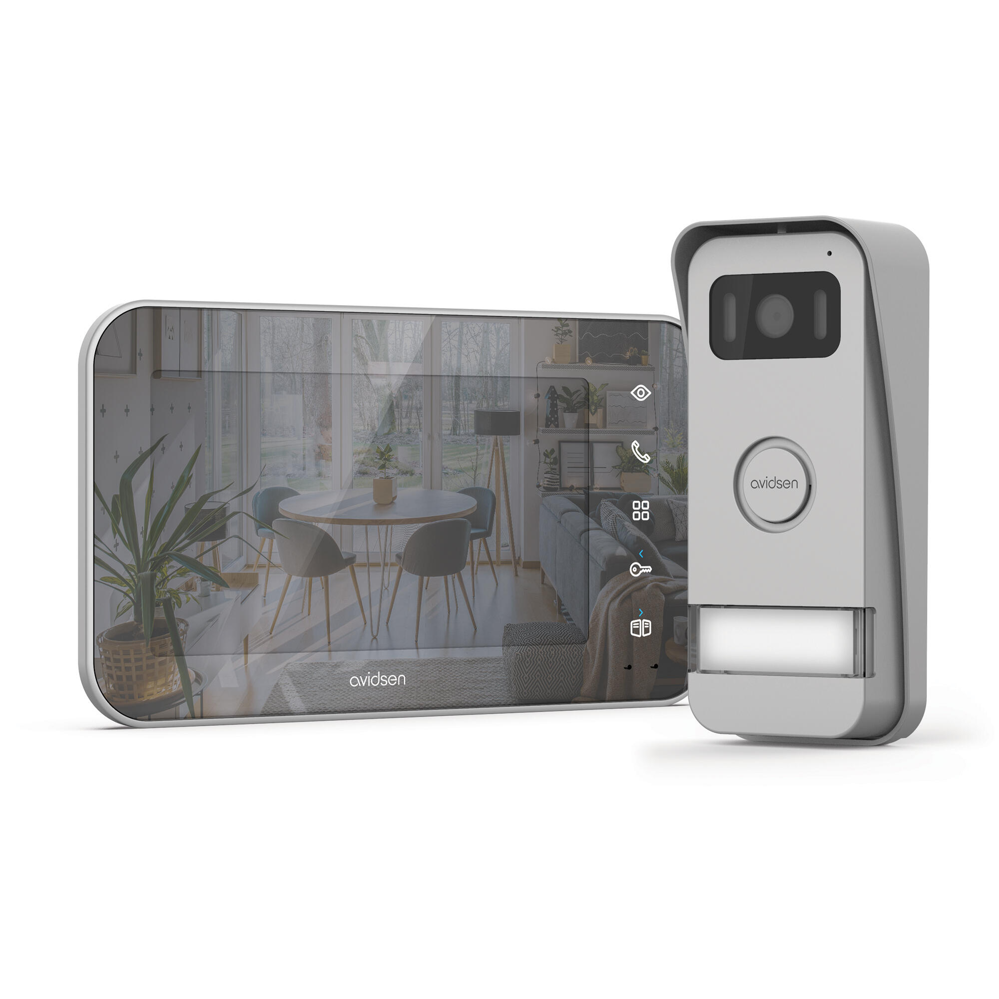 Visiophone filaire avec effet miroir, MAYA, AVIDSEN | Leroy Merlin