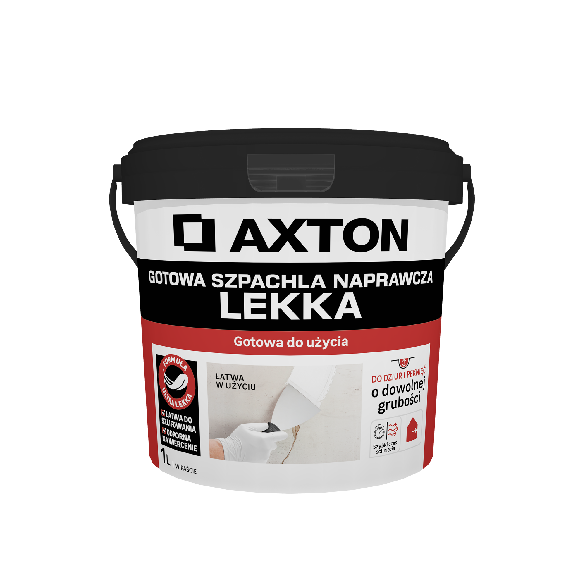 Szpachla naprawcza lekka 1 l Axton - Leroy Merlin