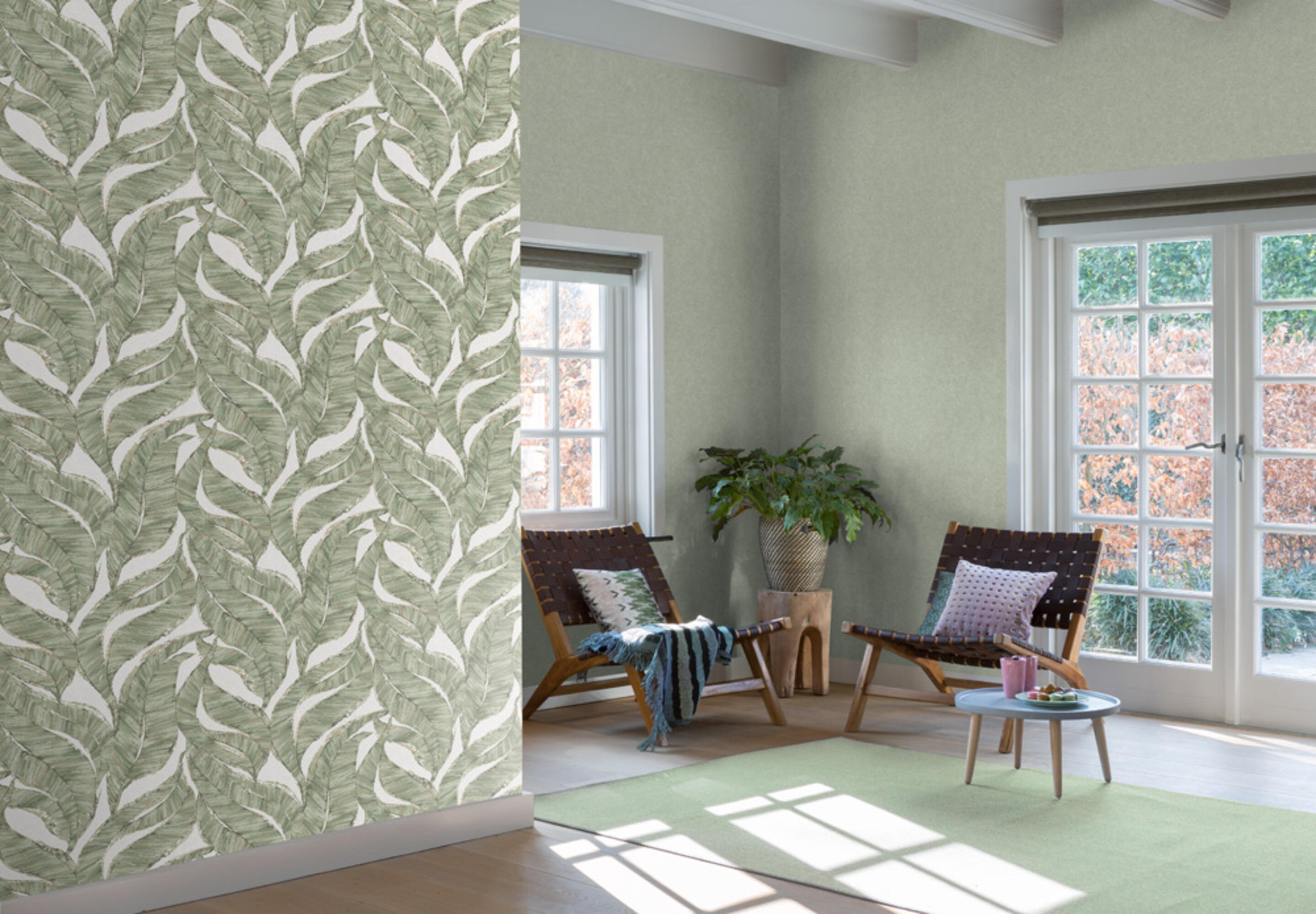 Papel pintado vinilo aplicación cola en pared Naturaleza Practik 653434 multicolor RASCH 53cmx10 ...