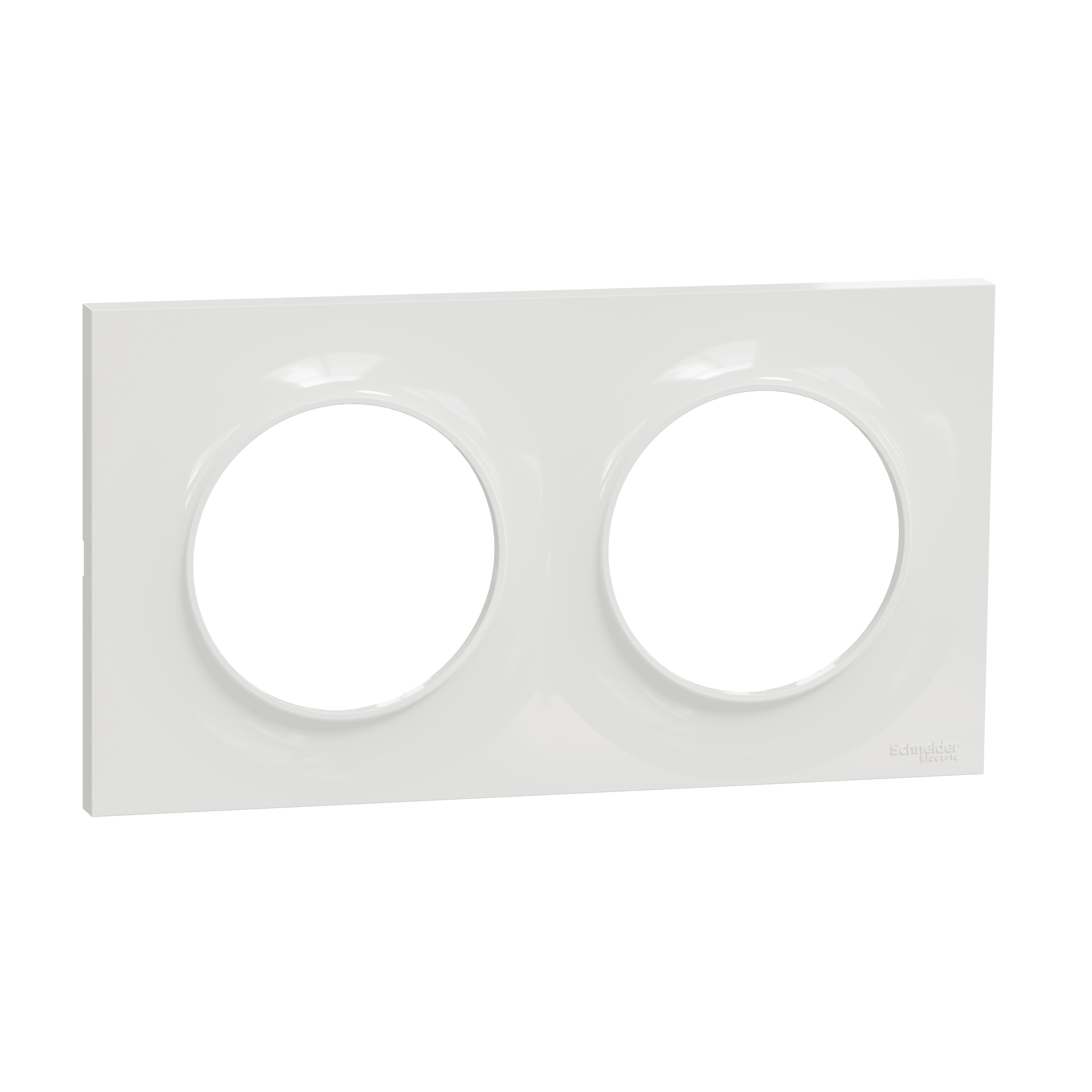 Plaque double Odace Styl, SCHNEIDER ELECTRIC, blanc | Leroy Merlin