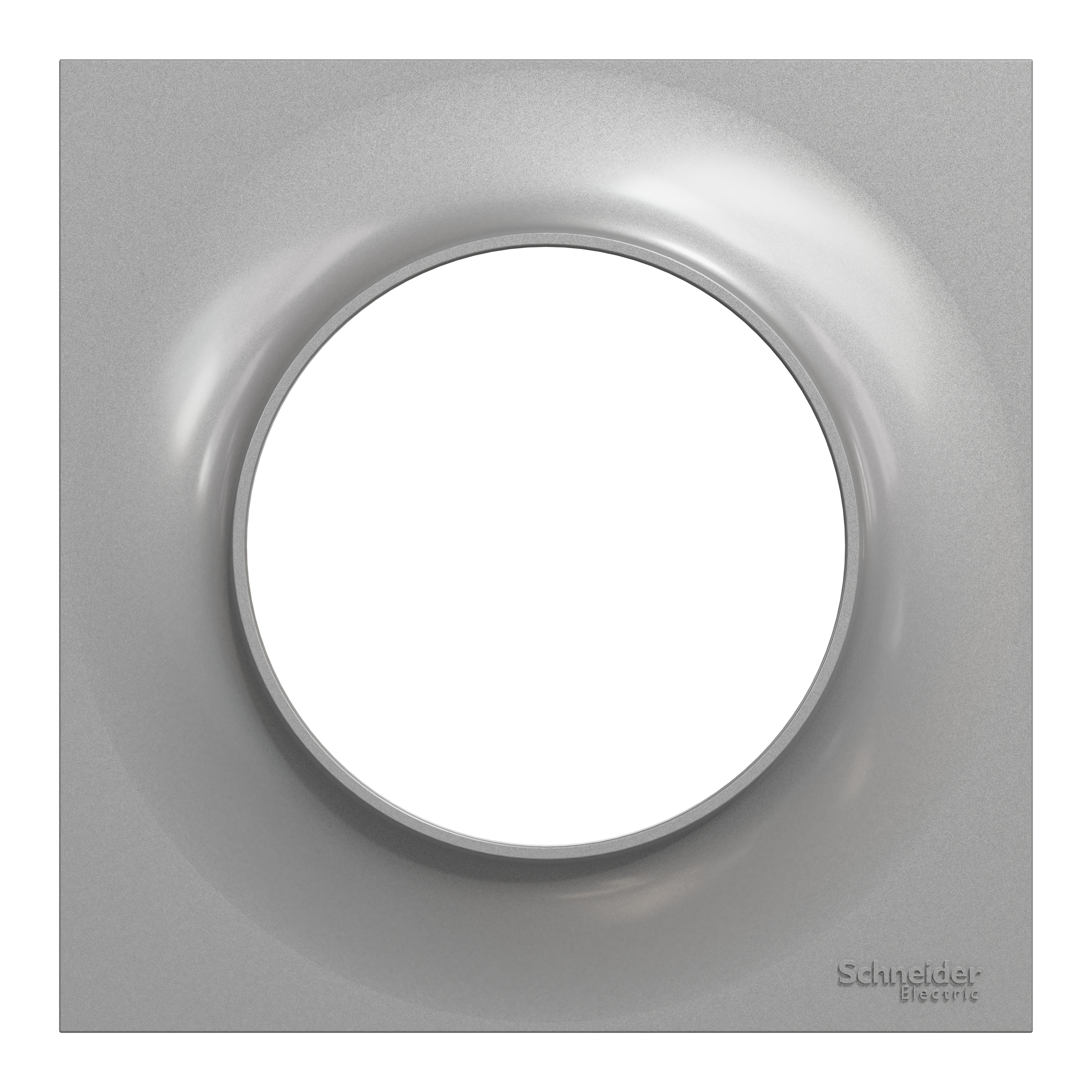 Plaque simple Odace Styl, SCHNEIDER ELECTRIC, aluminium | Leroy Merlin