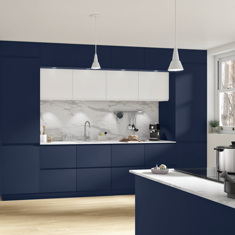 La tendance bleu marine en cuisine | Leroy Merlin