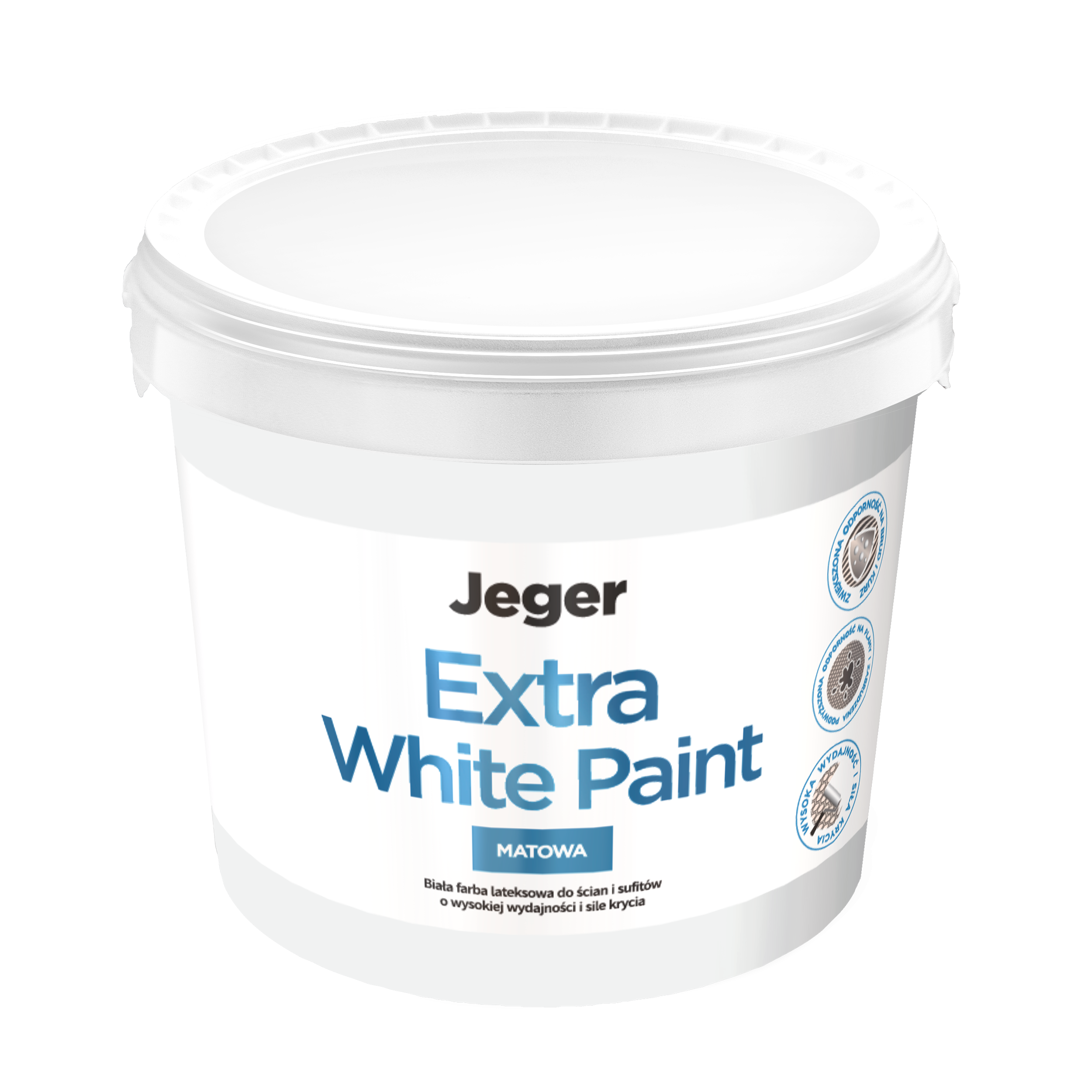 Farba Jeger Extra White Paint Biały 10 l - Leroy Merlin
