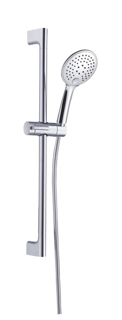 Pommeau De Douche 3 Jets Flexible Et Barre Essebagno Envol Chromé