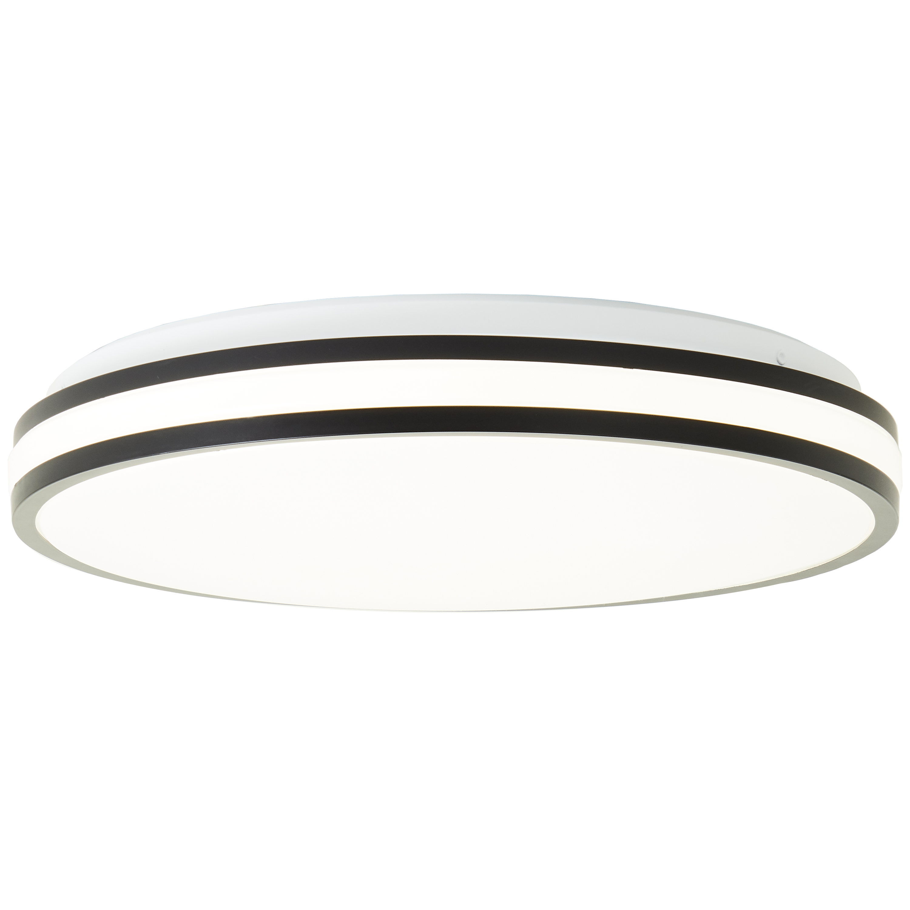 Plafón LED redondo negro Kosta pantalla ABS 3400 lm blanco neutro ...