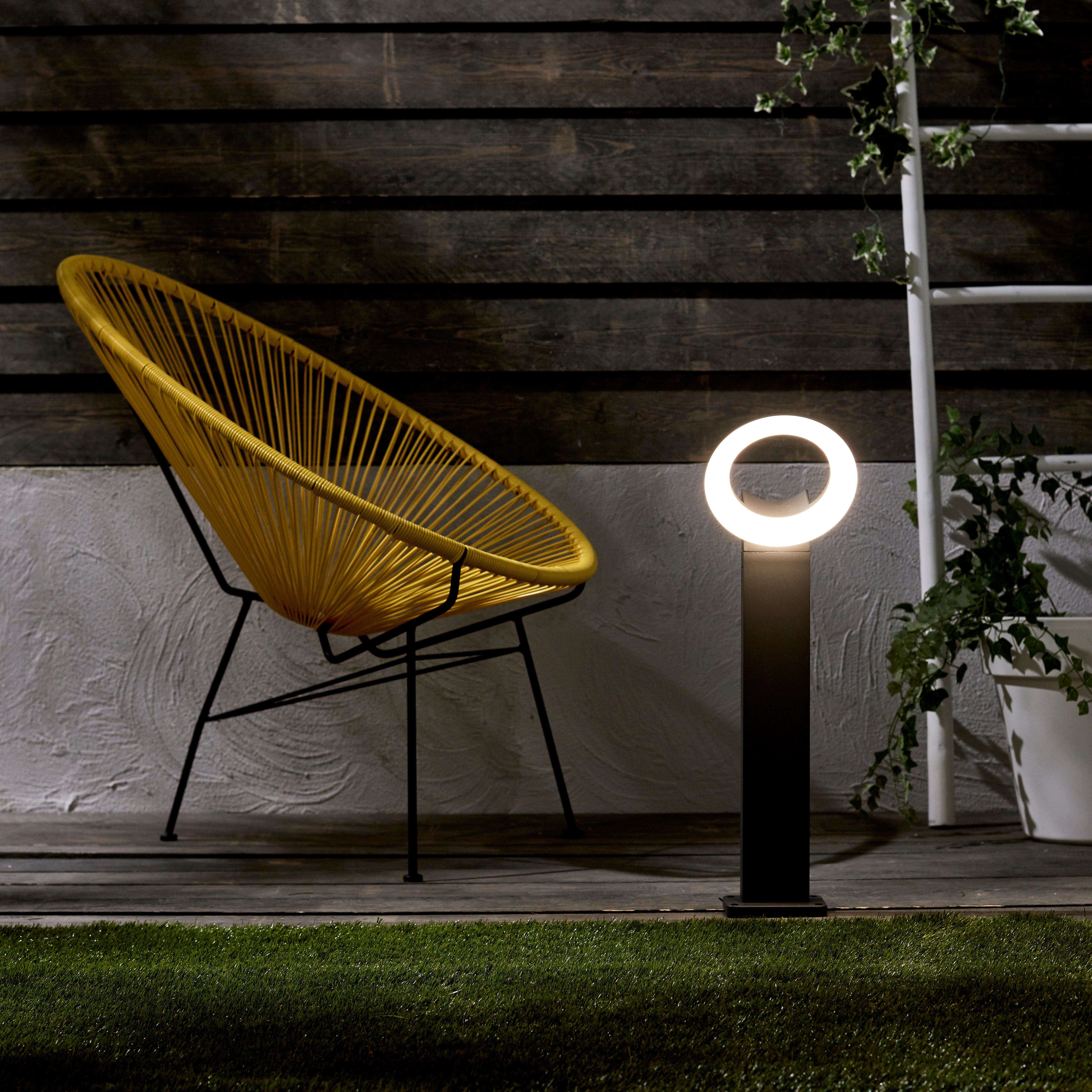 Lampione da giardino LED, Quito H 60 cm, antracite 1850 LUMEN, IP54 ...