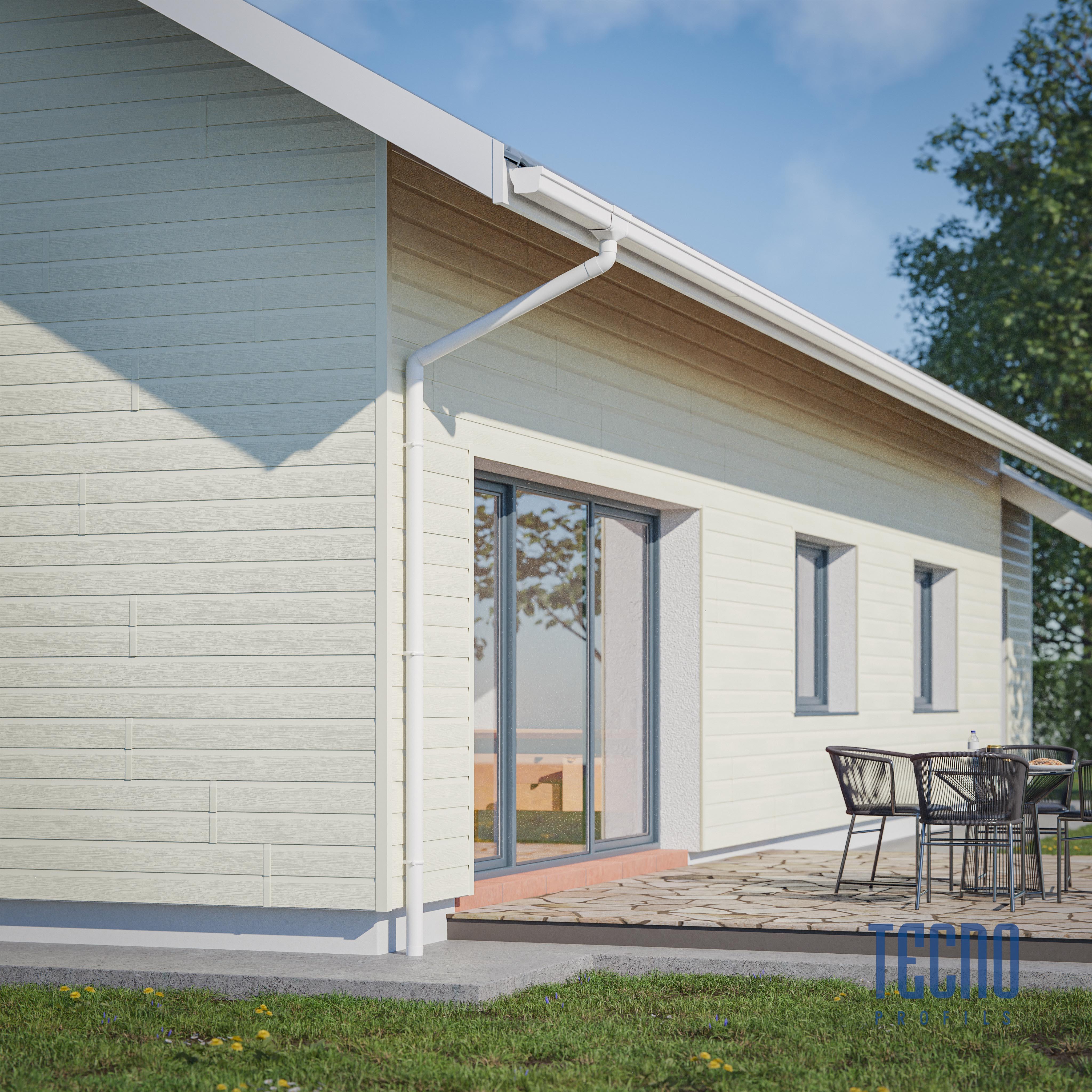 Bardage PVC claire-voie crème Tecnomur 2.5m | Leroy Merlin