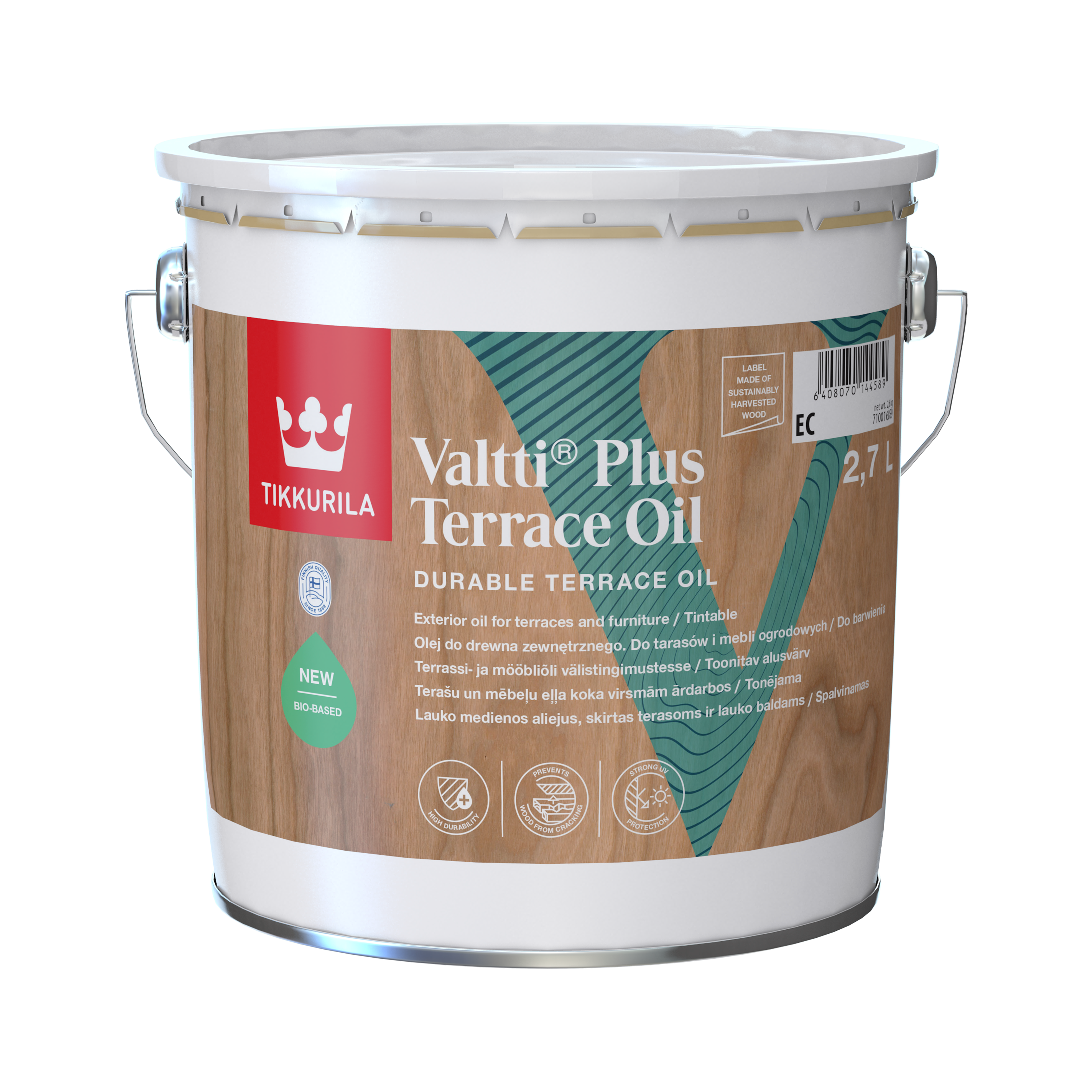 Olej Tikkuria Valtti Plus Terrace Oil Bezbarwny 2.7 l - Leroy Merlin