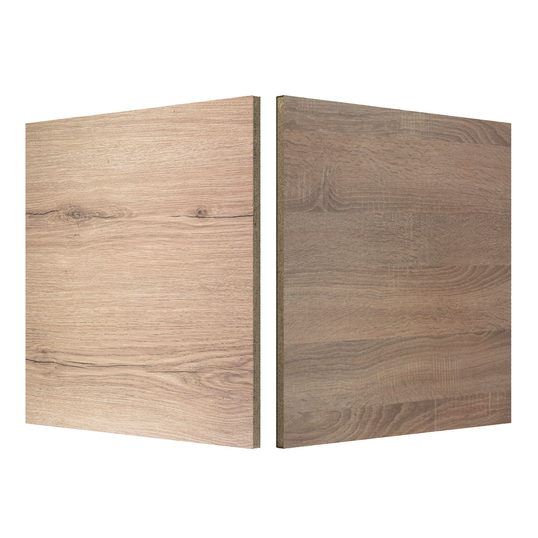 Crédence stratifié réversible Chêne Tokyo / Chêne Havane L.300 x H.64 x ...