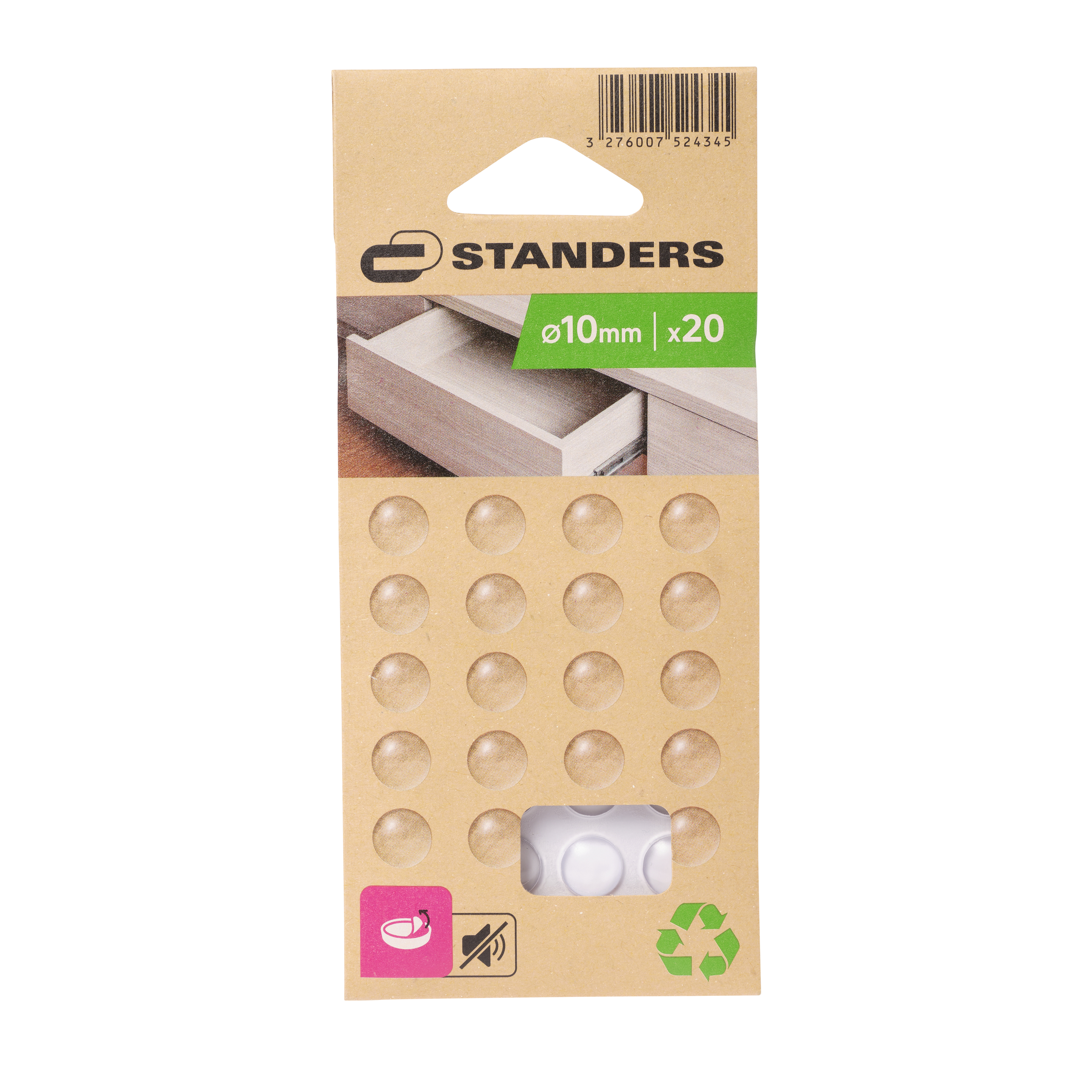 20 dômes anti-glissade transparent STANDERS, l.10 mm | Leroy Merlin