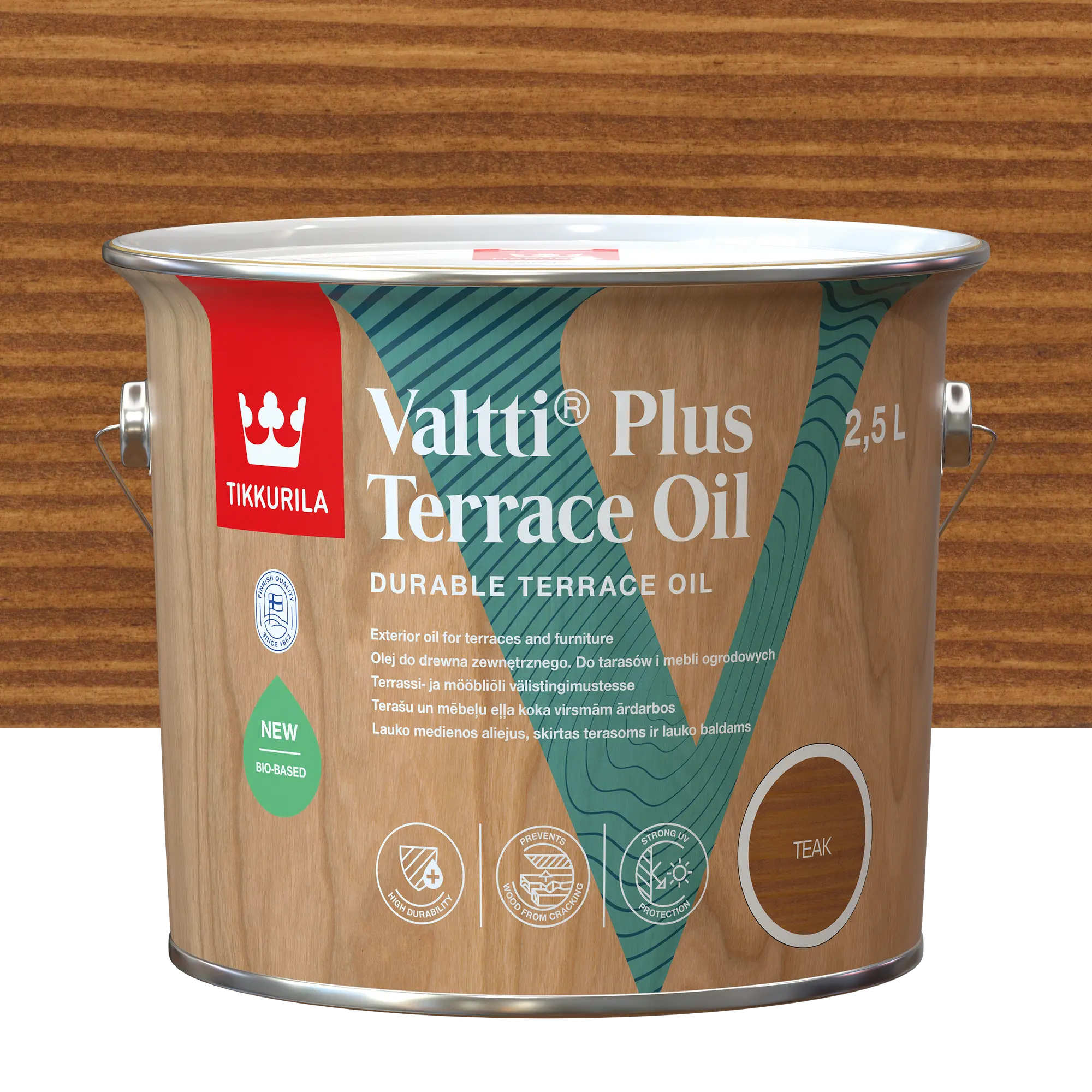 Olej Tikkuria Valtti Plus Terrace Oil Teak 2.5 l l - Leroy Merlin