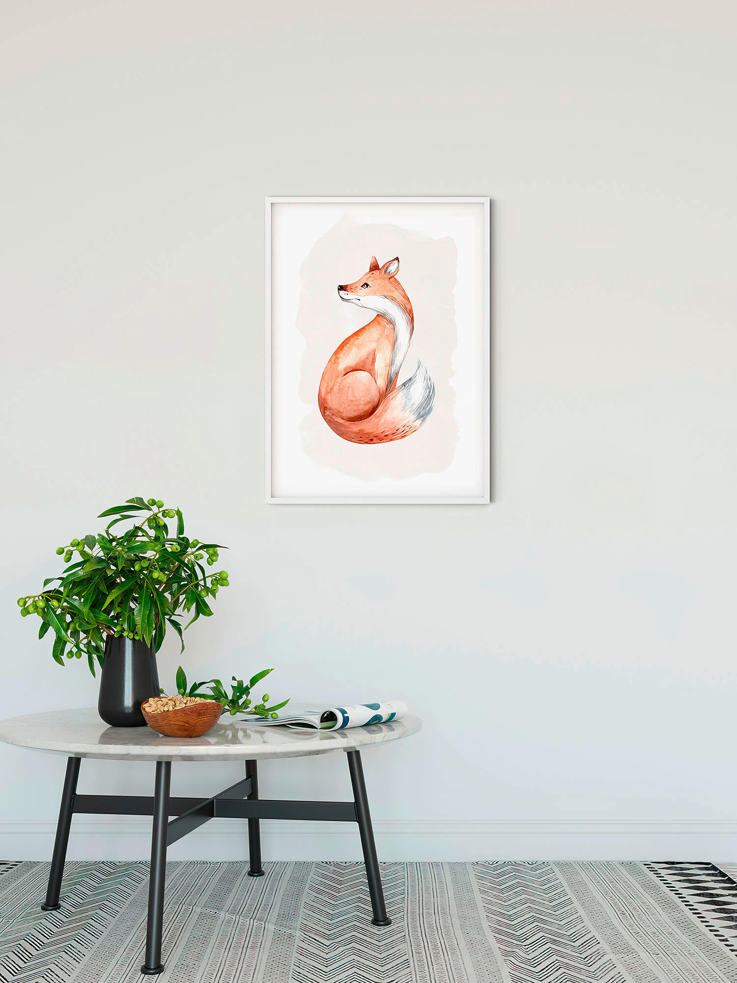 Affiche Renard, orange KOMAR l.40 x H.50 cm | Leroy Merlin